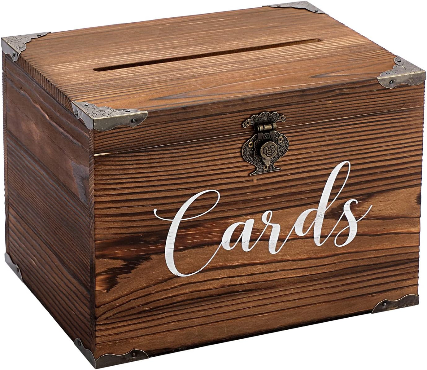 SUMNACON Wooden Wedding Card Holder Party Card Box, Decorative Ceremony ...