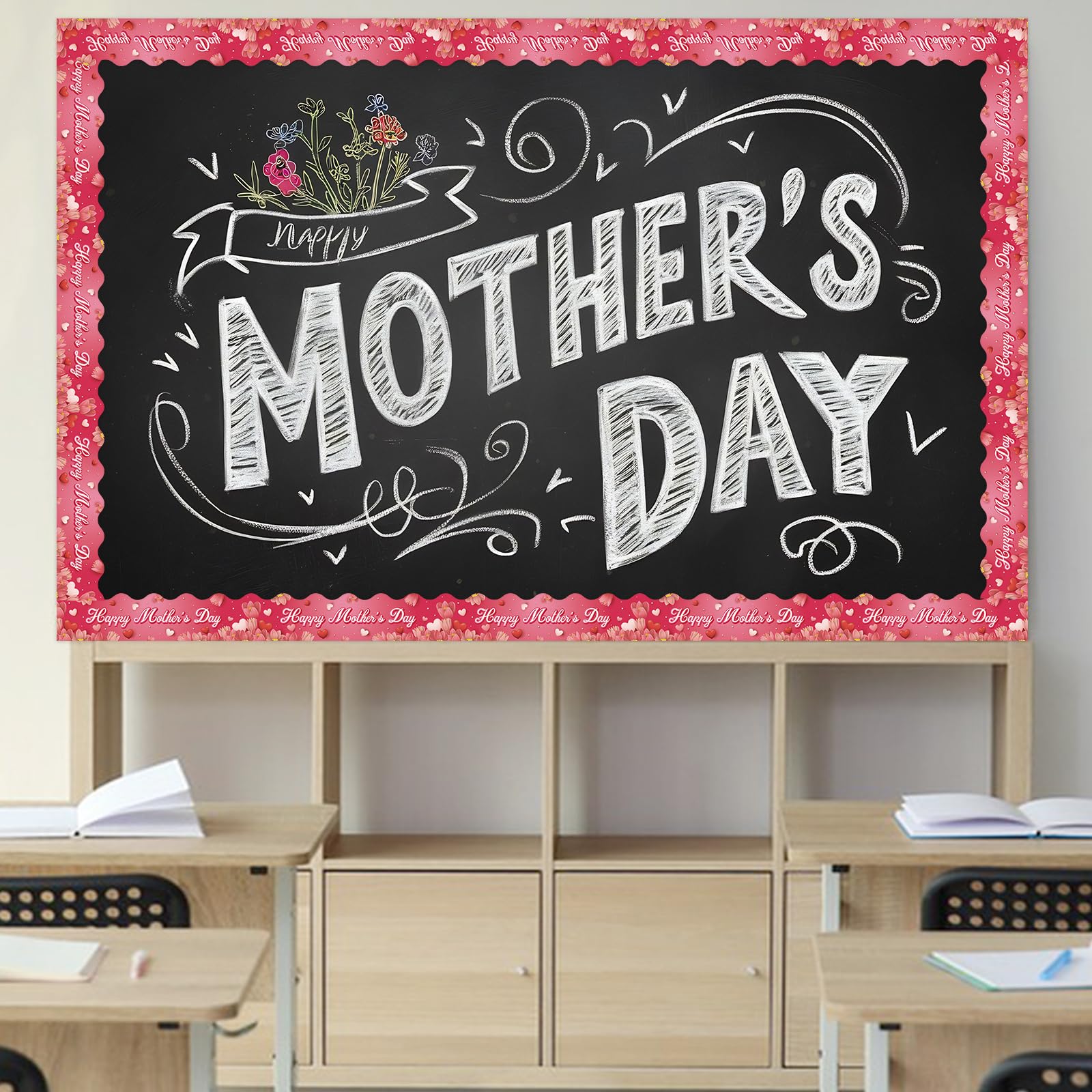 Snapklik.com : 32.8 Feet Mothers Day Bulletin Board Border, Happy ...