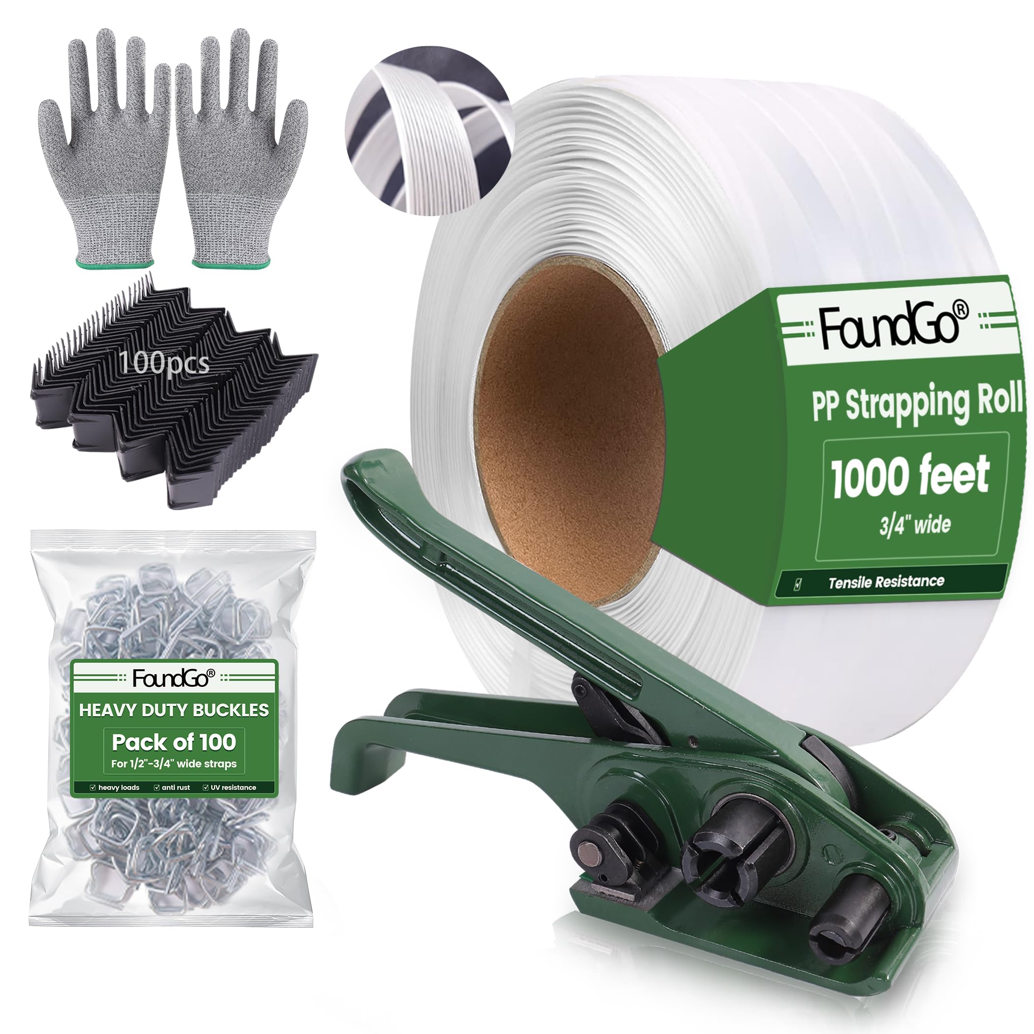 Amazon.com: FoundGo PP Banding Packaging Strapping Kit Heavy Duty ...