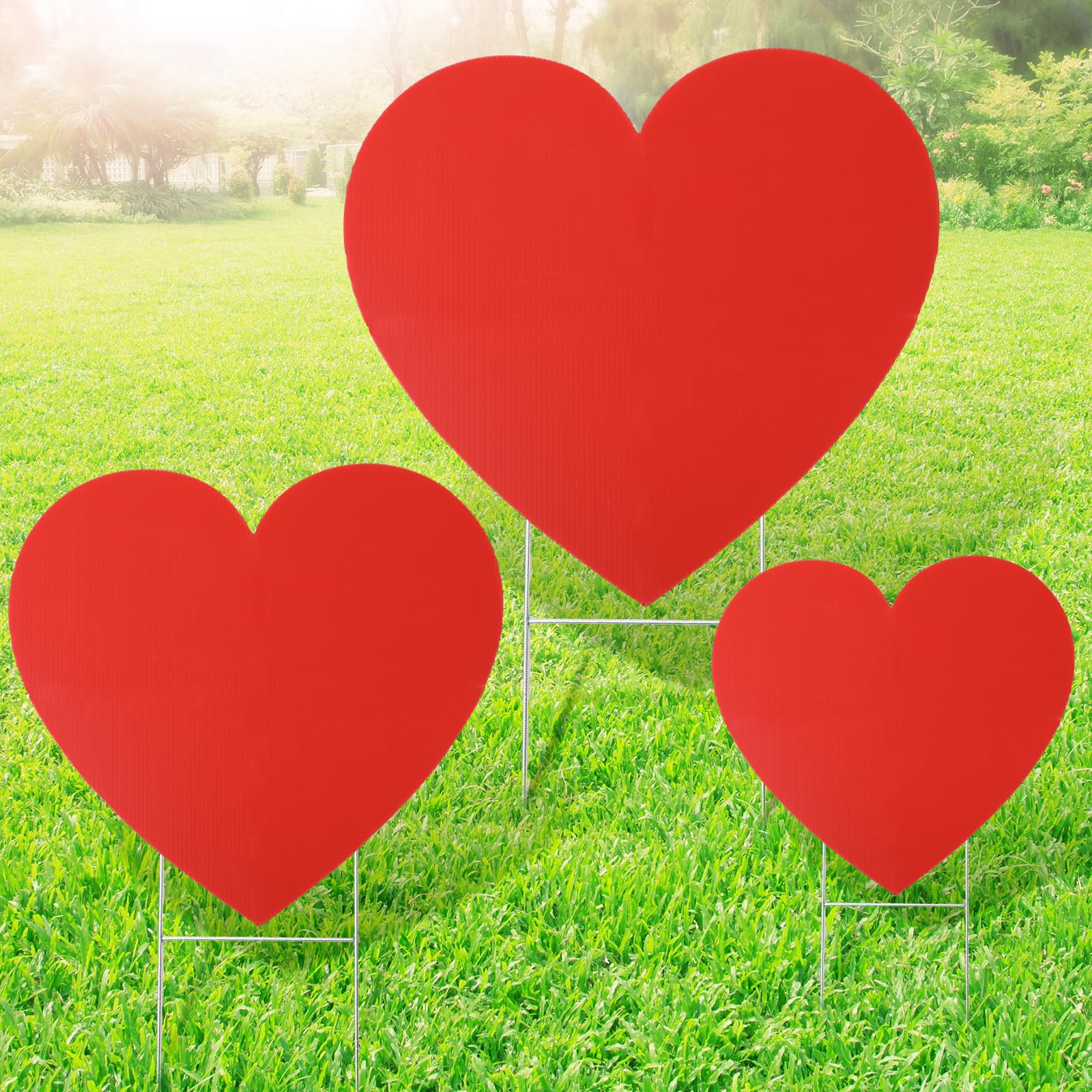 Amazon.com : Drydiet 3 Pcs Valentine's Day Outdoor Decorations Jumbo ...