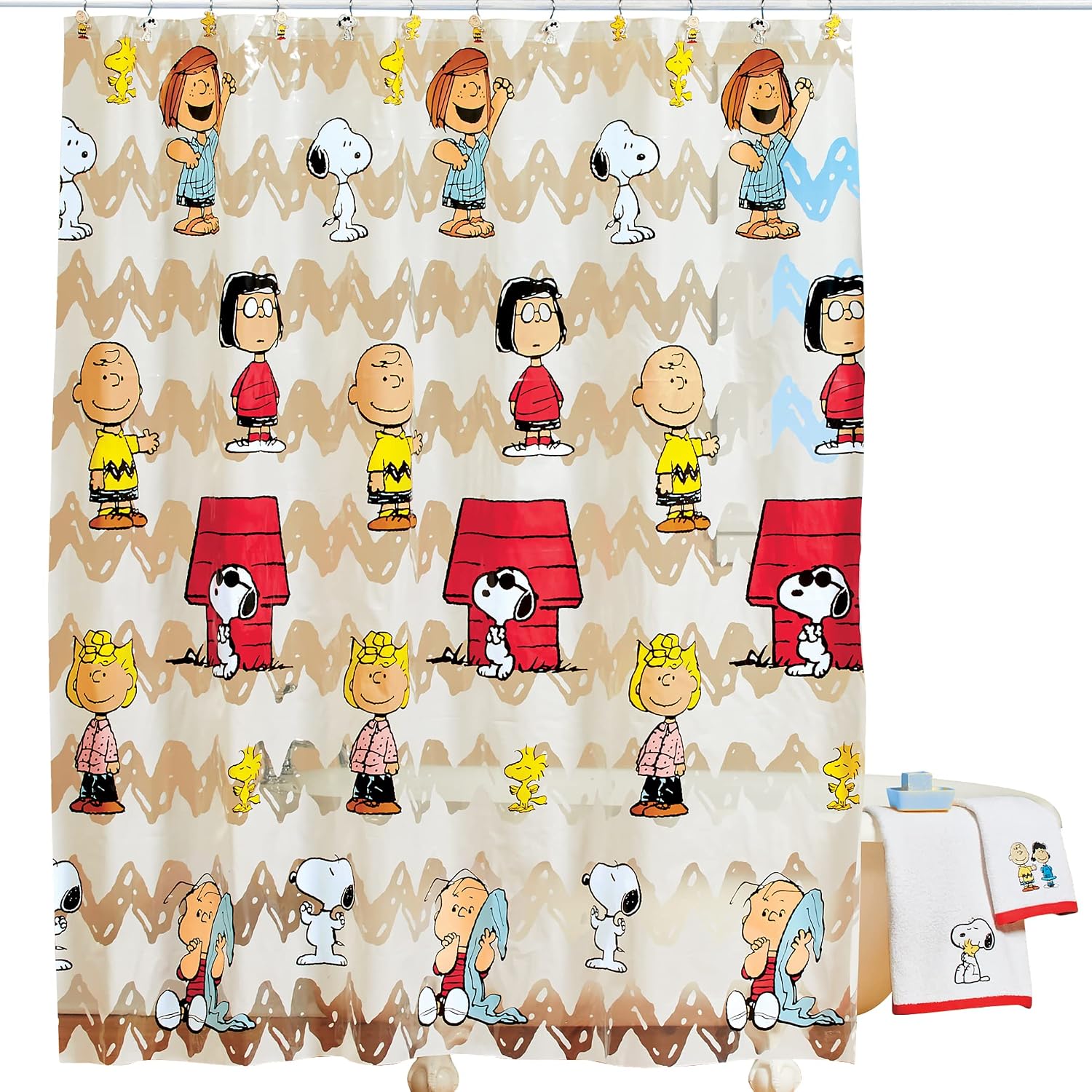 Peanuts Snoopy & Friends Shower Curtain by Jay Australia | Ubuy