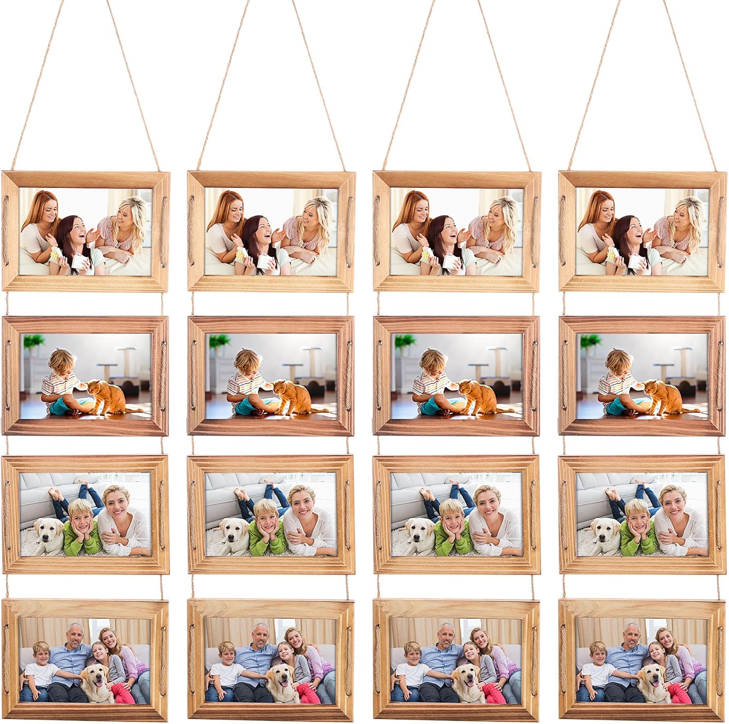 Amazon.com - Reginary 4 Pcs Hanging Picture Frame Collage for Wall ...