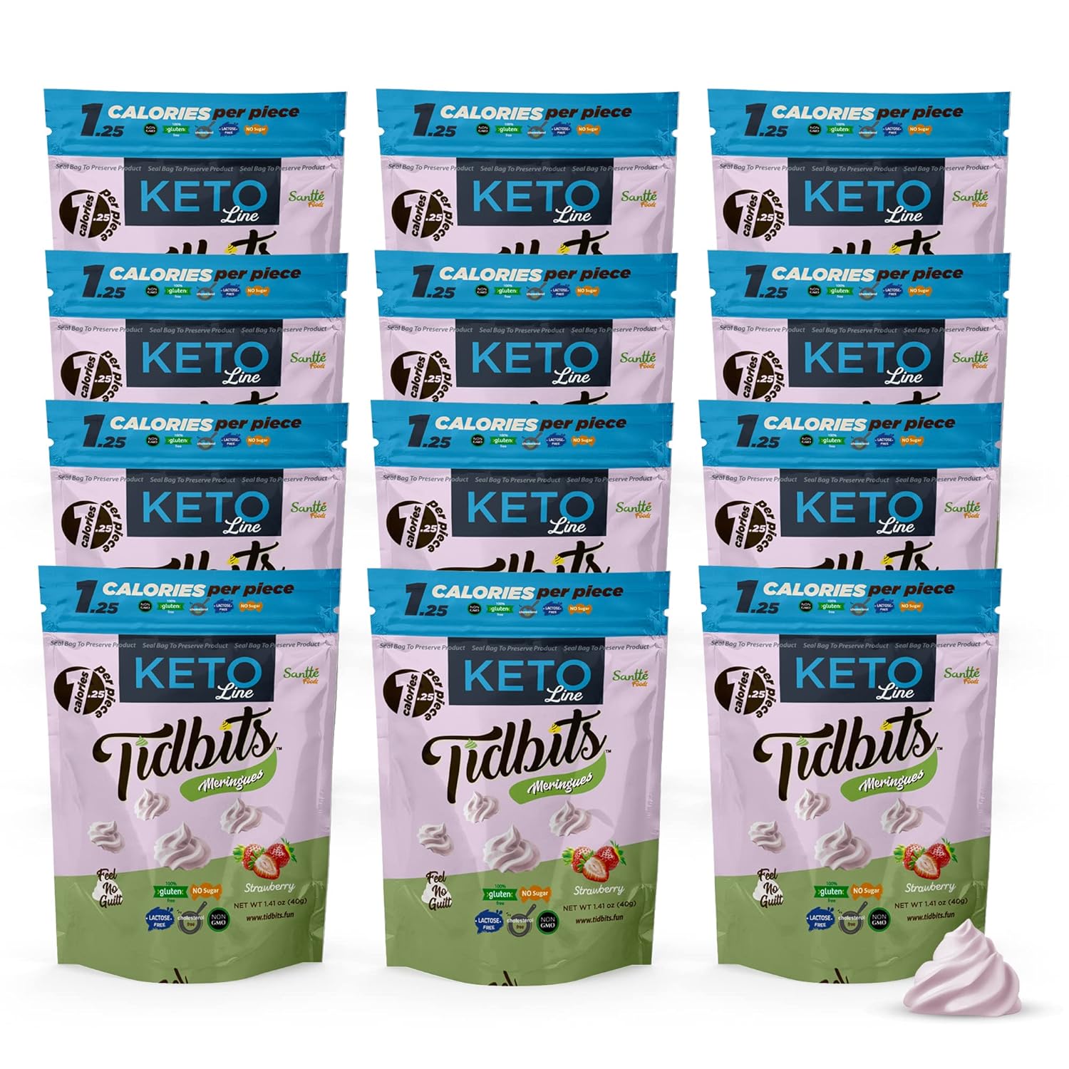 Amazon.com: Tidbits Fun Bites Meringues, Keto Friendly Gluten Free ...