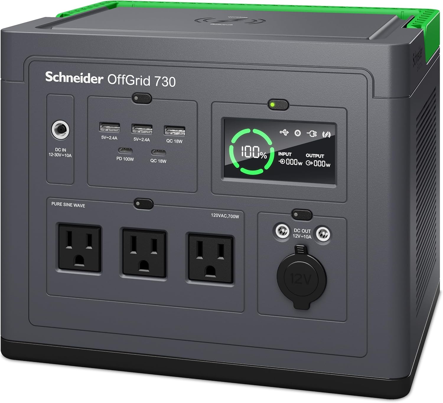 Amazon.com: Schneider OffGrid Portable Power Station 700W, PPS730 ...