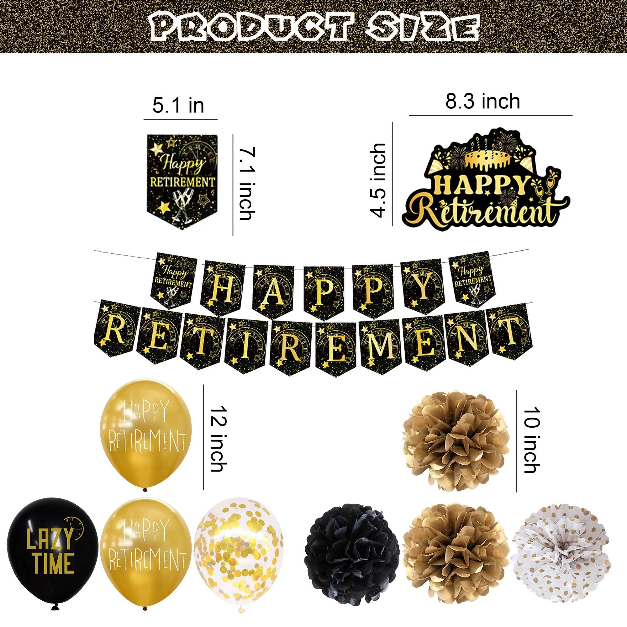 Happy Retirement Balloon Party Decorations – 51Pcs The Legend Has ...