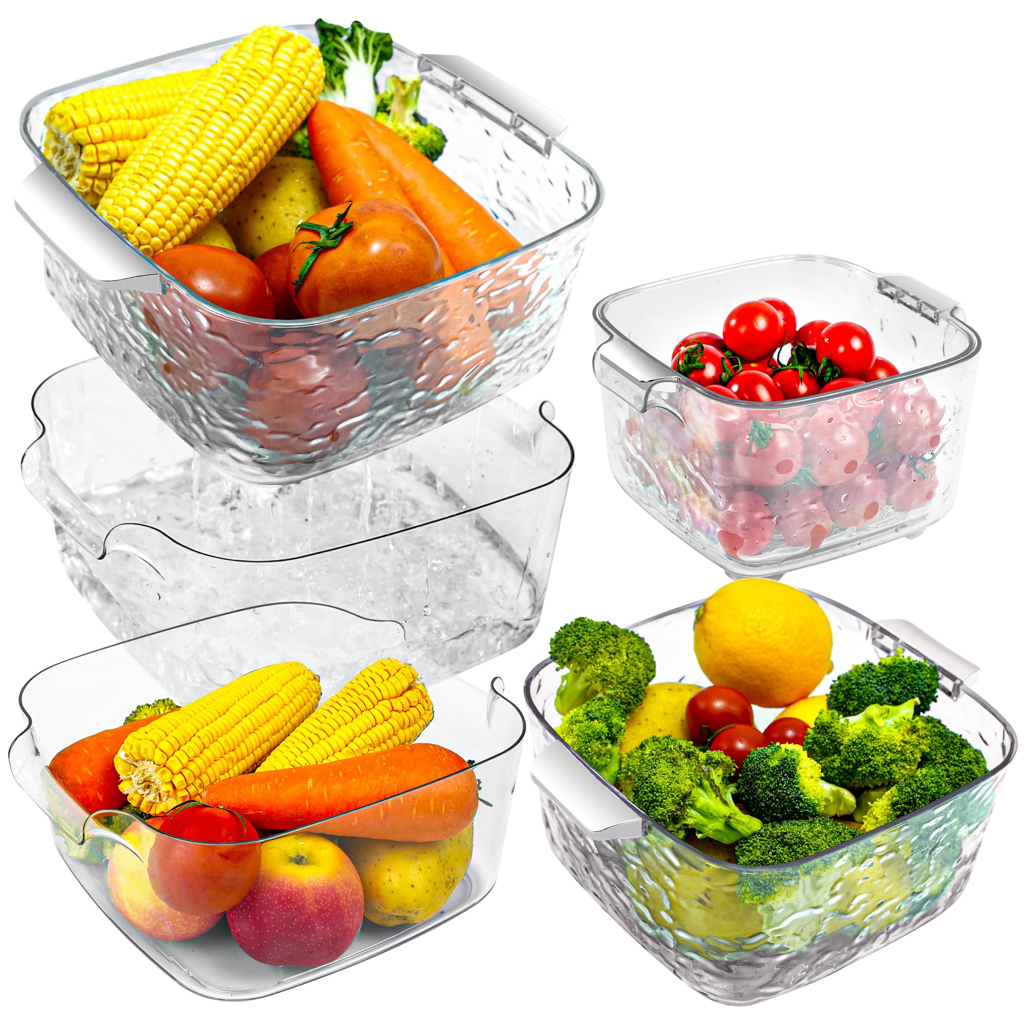 Amazon.com: Taiuloo Kitchen Strainers and Colanders Bowls Set of 6-3 ...