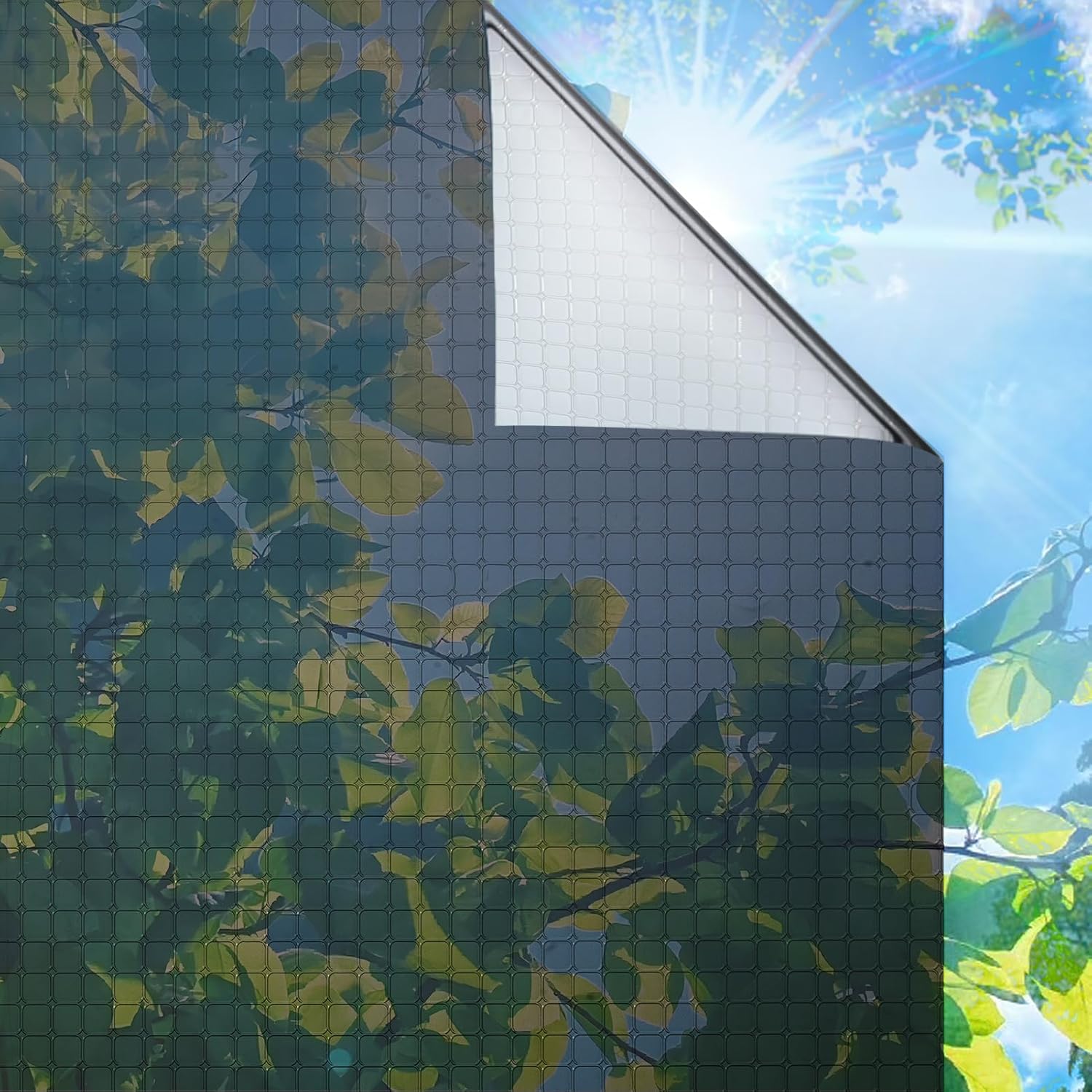 dktie One Way Reflective Window Film Privacy Sun Blocker, Anti Glare ...