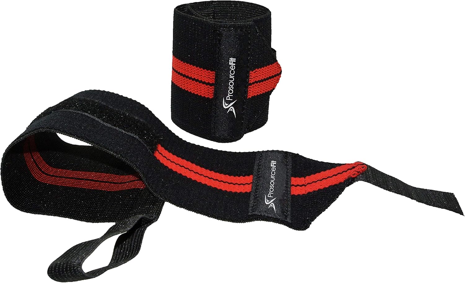 Amazon.com: ProsourceFit Pair of Barbell Weight Lifting Wrist Wraps ...