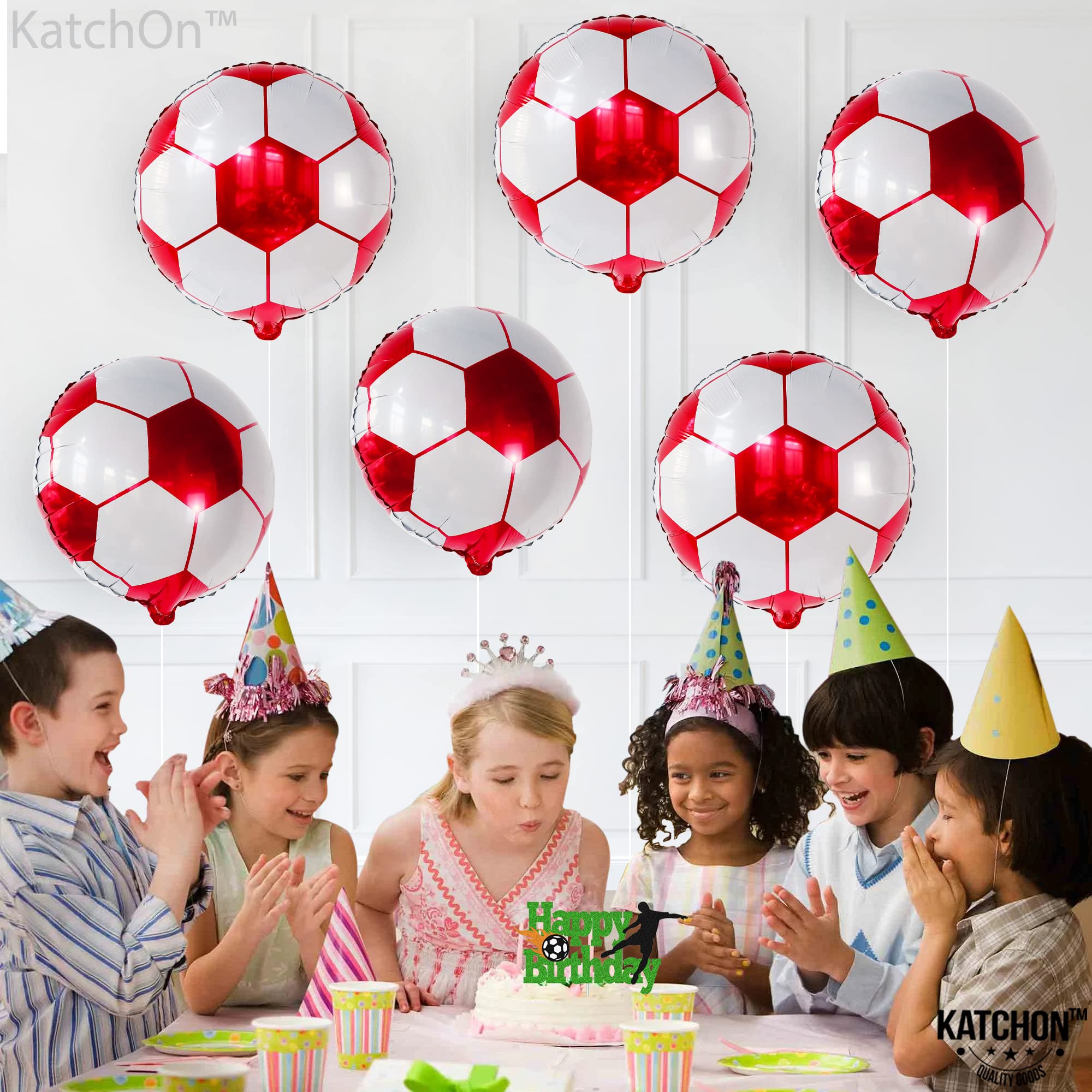 Snapklik.com : Red Soccer Balloons For Soccer Party Decorations - 18 ...