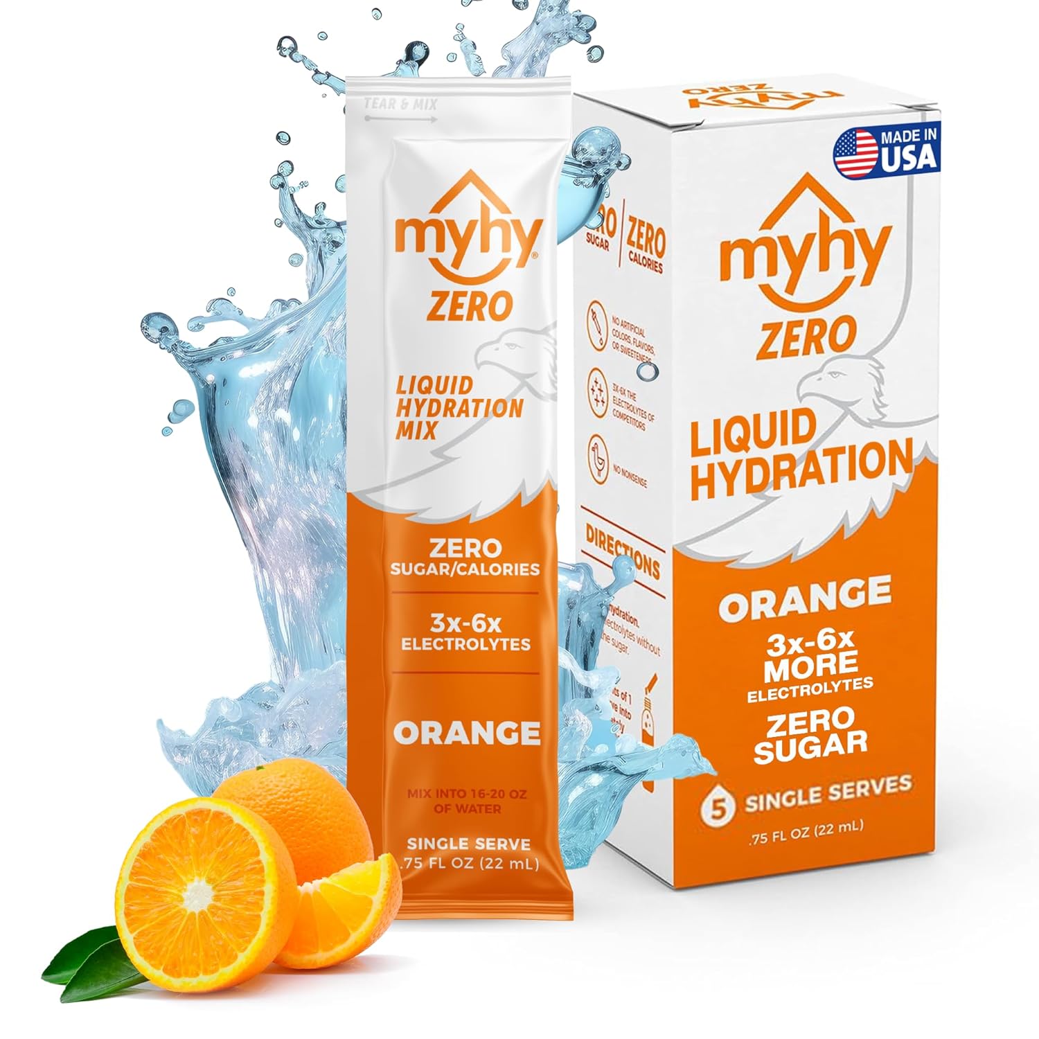 Amazon.com: MyHy ZERO Liquid Hydration Packets, Sugar Free Electrolyte ...
