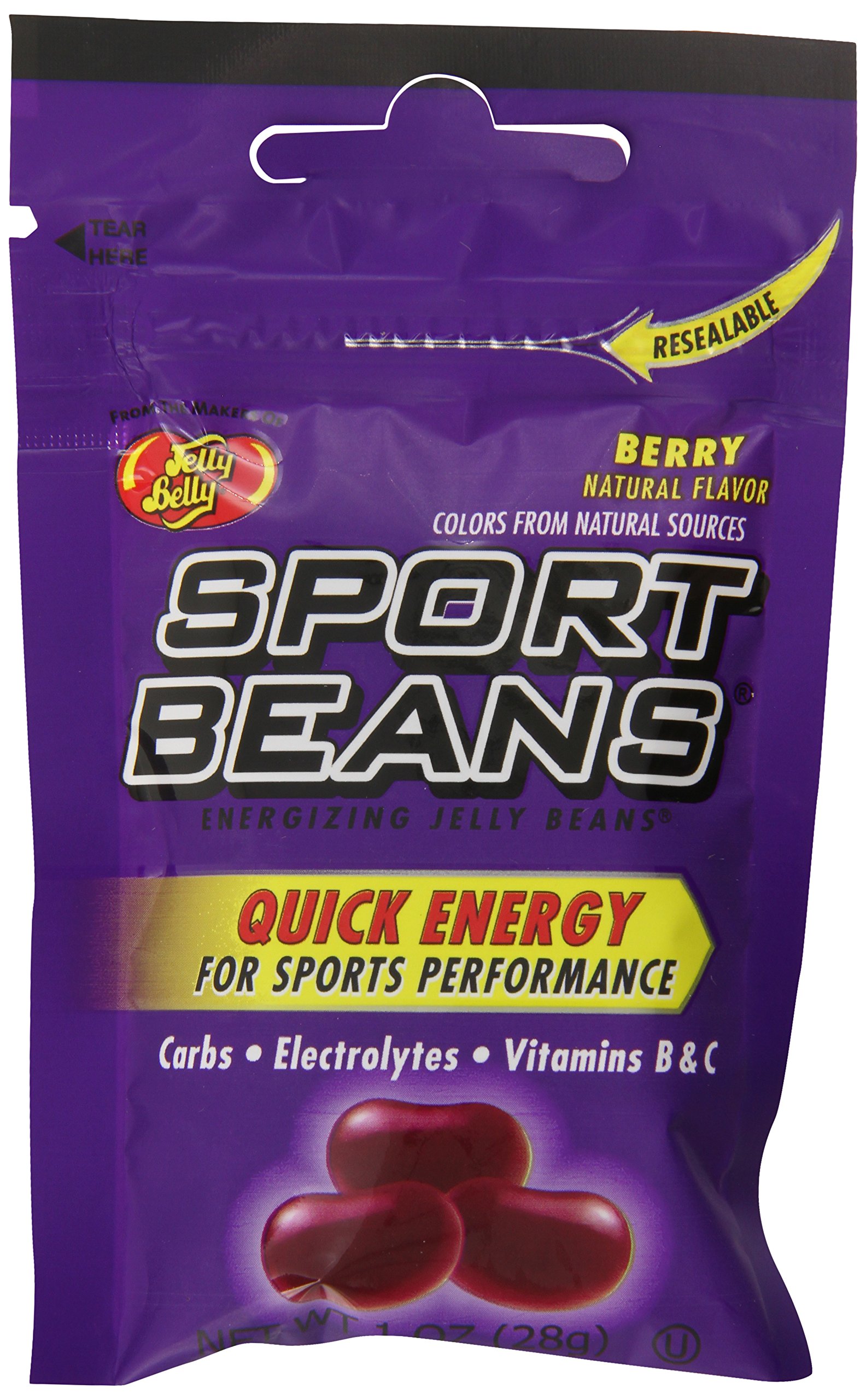 Amazon.com : Jelly Belly Sport Beans, Berry Energizing Jelly Beans, 1 ...