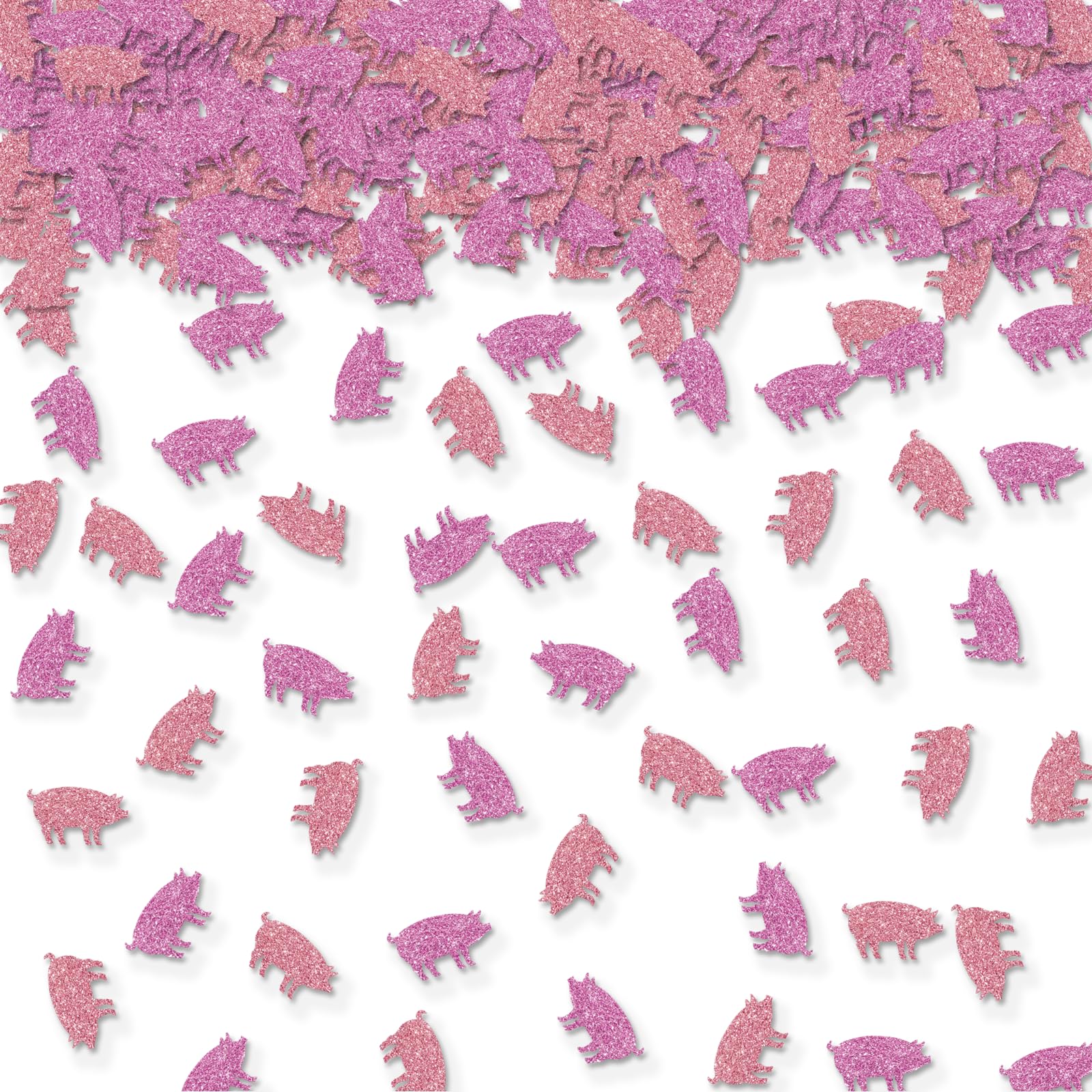 Amazon.com: 100pcs Pig Confetti, Pink Glitter Pig Table Confetti for ...