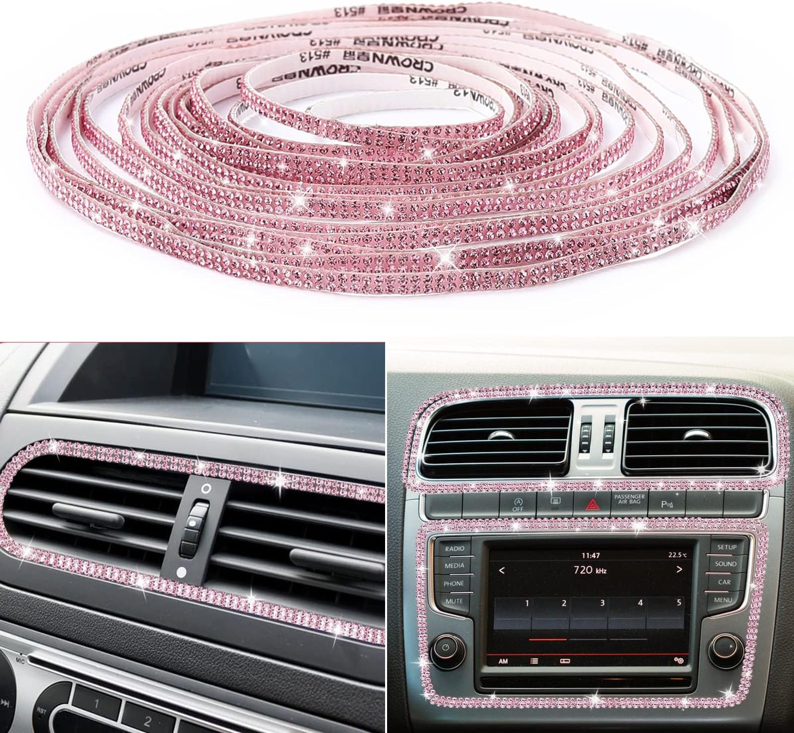 Amazon.com: Pink Glitter Flames Sticker Vinyl Waterproof Sticker Decal ...