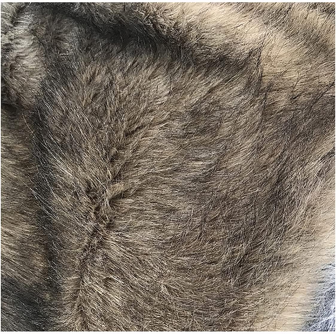 Amazon.com: Faux Wolf Fur Fabric 160x50cm Shaggy Fuzzy Artificial Fur ...