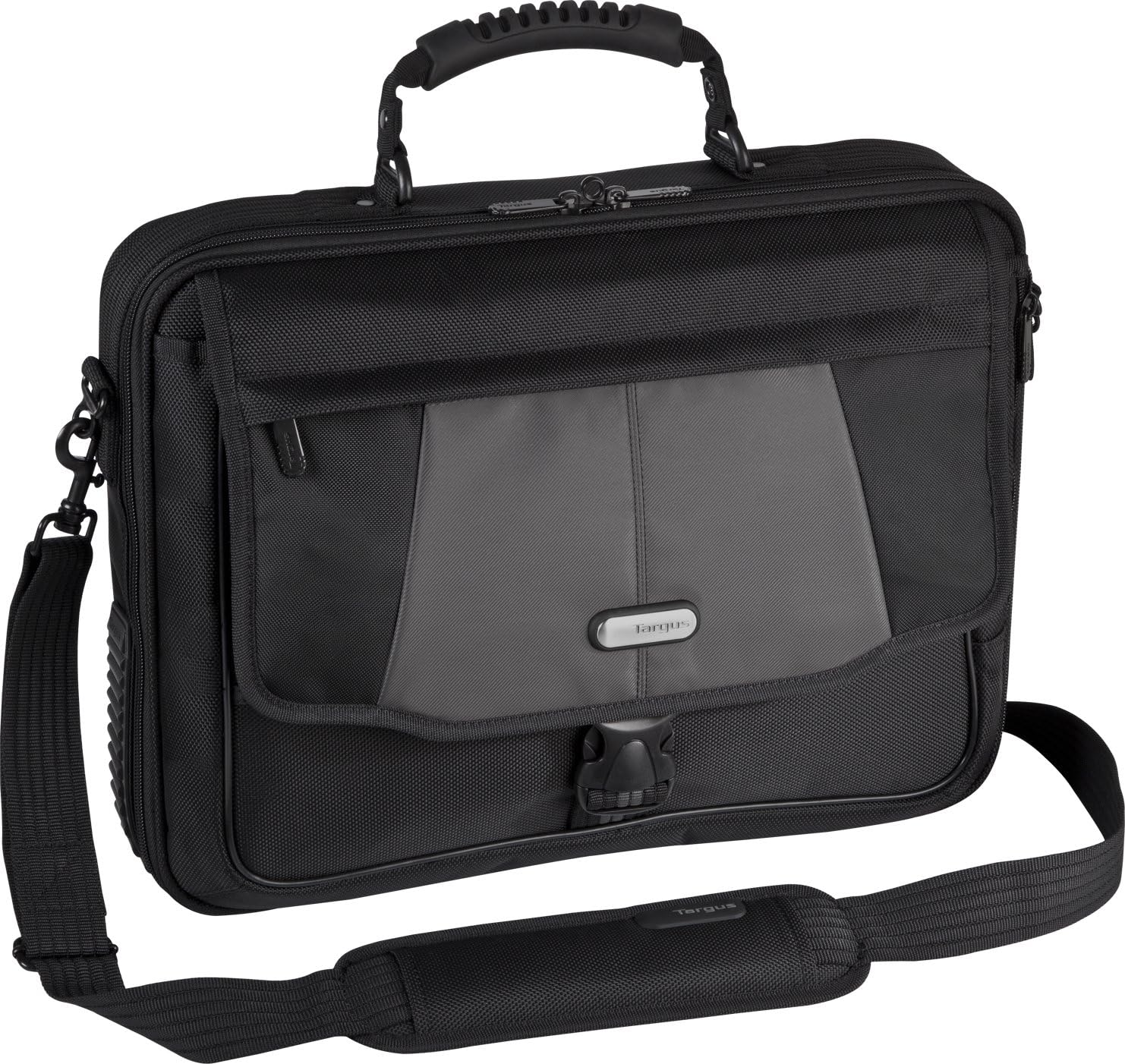 Targus Blacktop Deluxe 17" Laptop Case with Dome Protection, Black/Gray ...