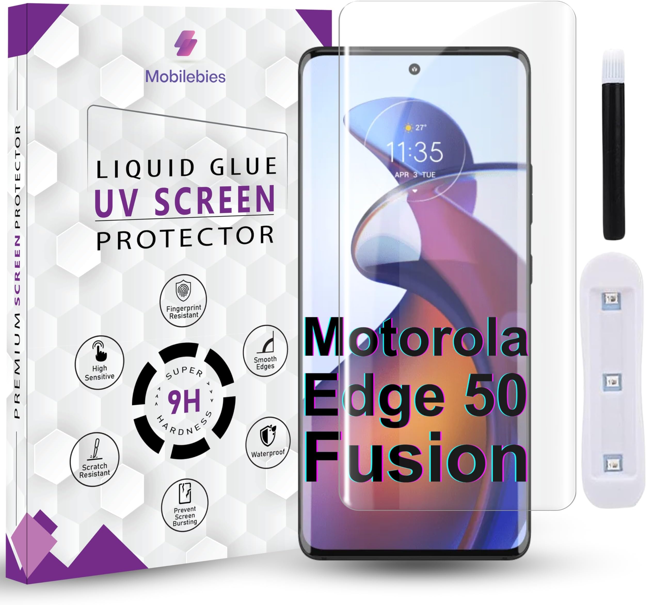 GORILLA PRO Tempered Glass Screen Guard For Motorola Moto Edge 50 ...