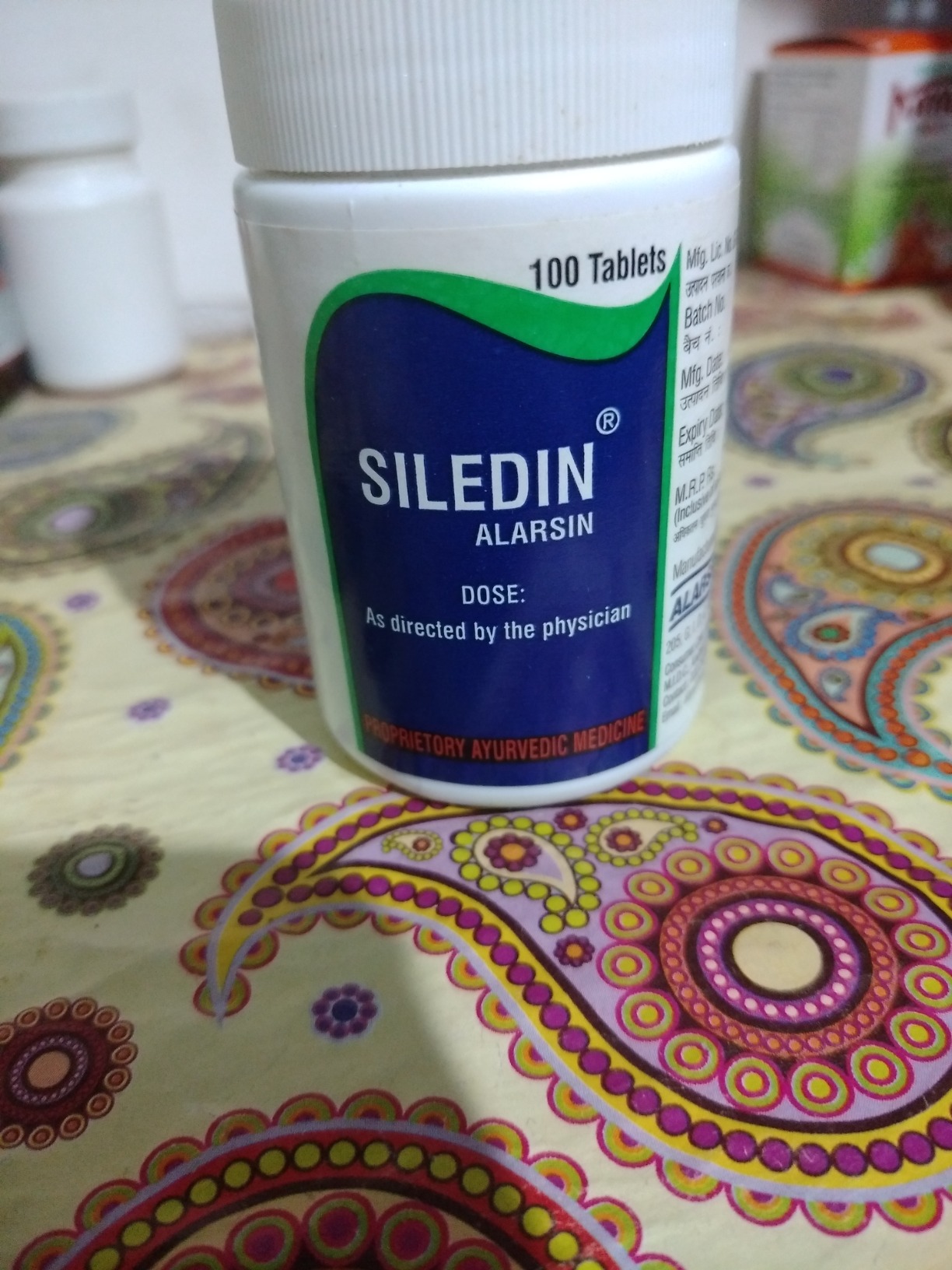 Buy Alarsin Siledin Tablets 100 by Alarsin Online at Low Prices in ...