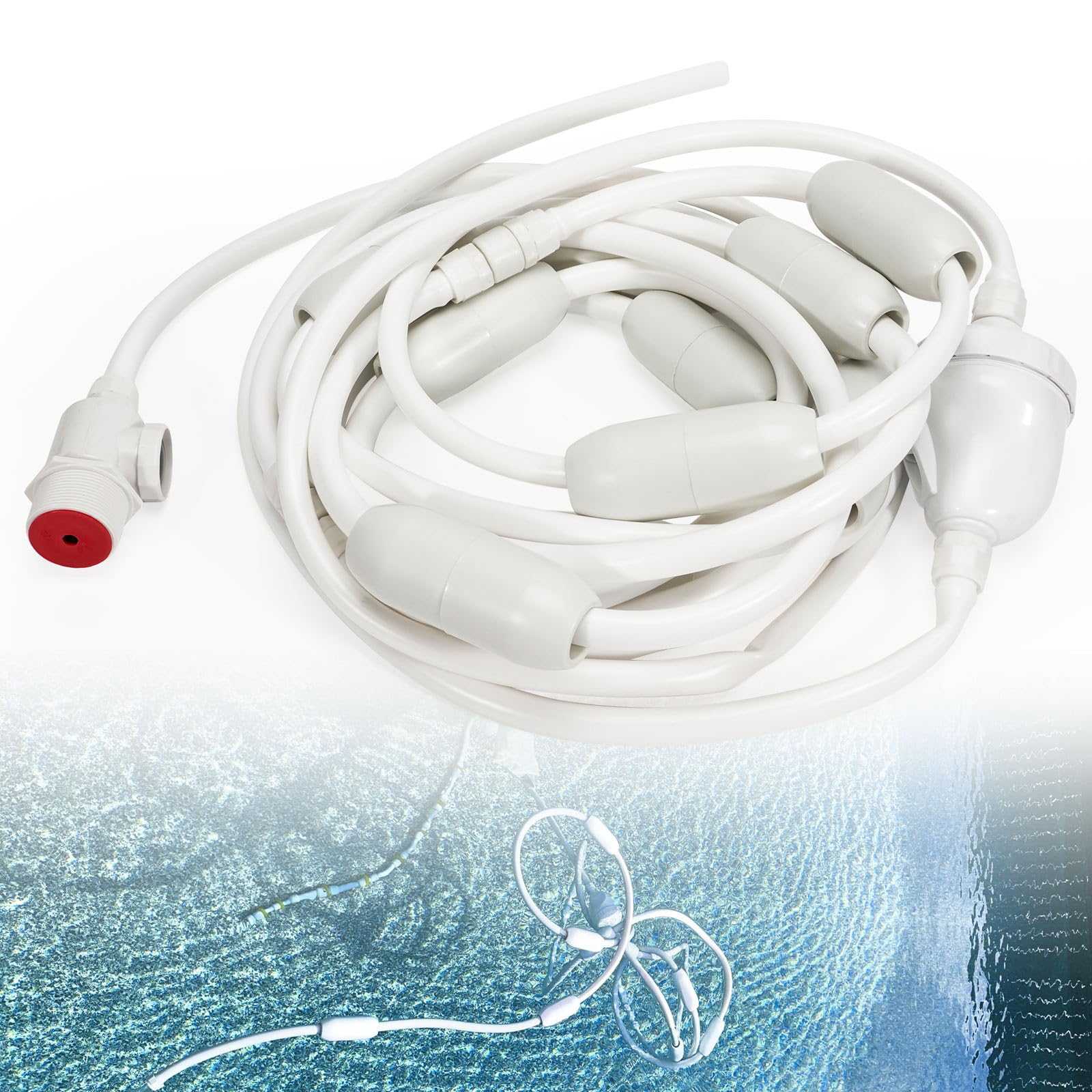 Amazon.com: loosoo Pool Cleaner Feed Hose 32.8 ft, Feed Hose Kit with ...