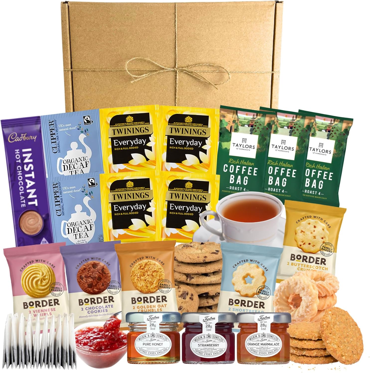 Luxury Afternoon Tea and Biscuits Hamper | Featuring Borders Biscuits ...