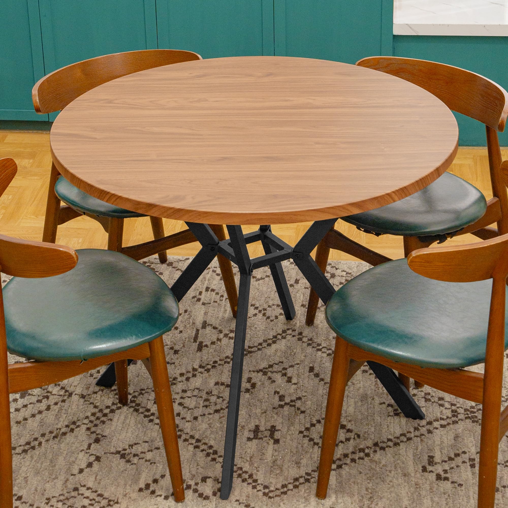 Amazon.com - DKLGG Round Dining Table, 39" Mid-Century Modern Round ...