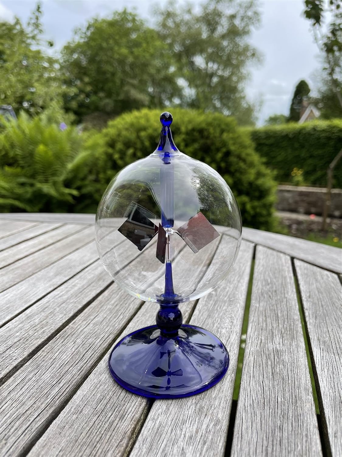 Curious Minds Crooke's Solar Radiometer, Short Blue Stem, Clear Globe ...