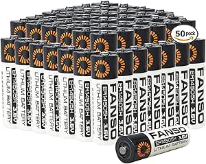 Amazon.com: GRE-Energy 50 Pack FANSO ER14505H 3.6V AA Lithium Battery ...