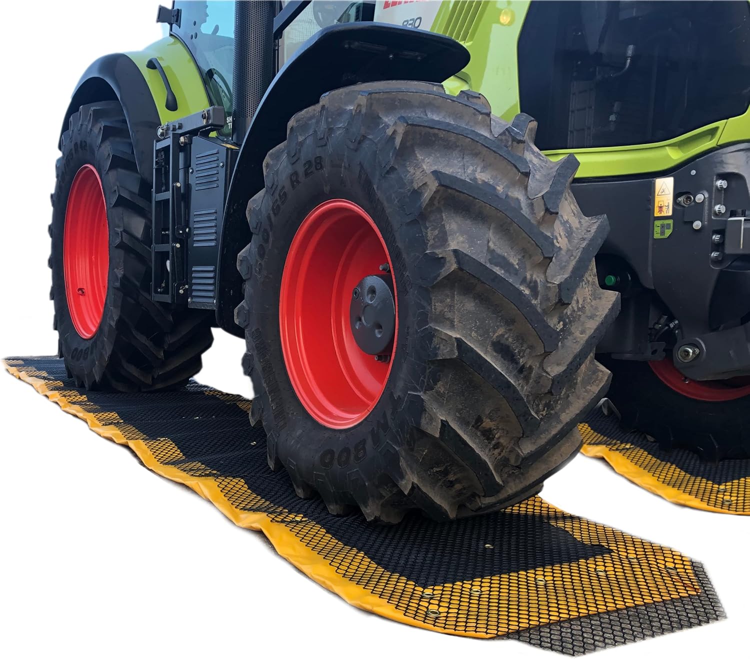 Yellow Shield Disinfectant Tractor Mats (2 pack), Helps prevent The ...