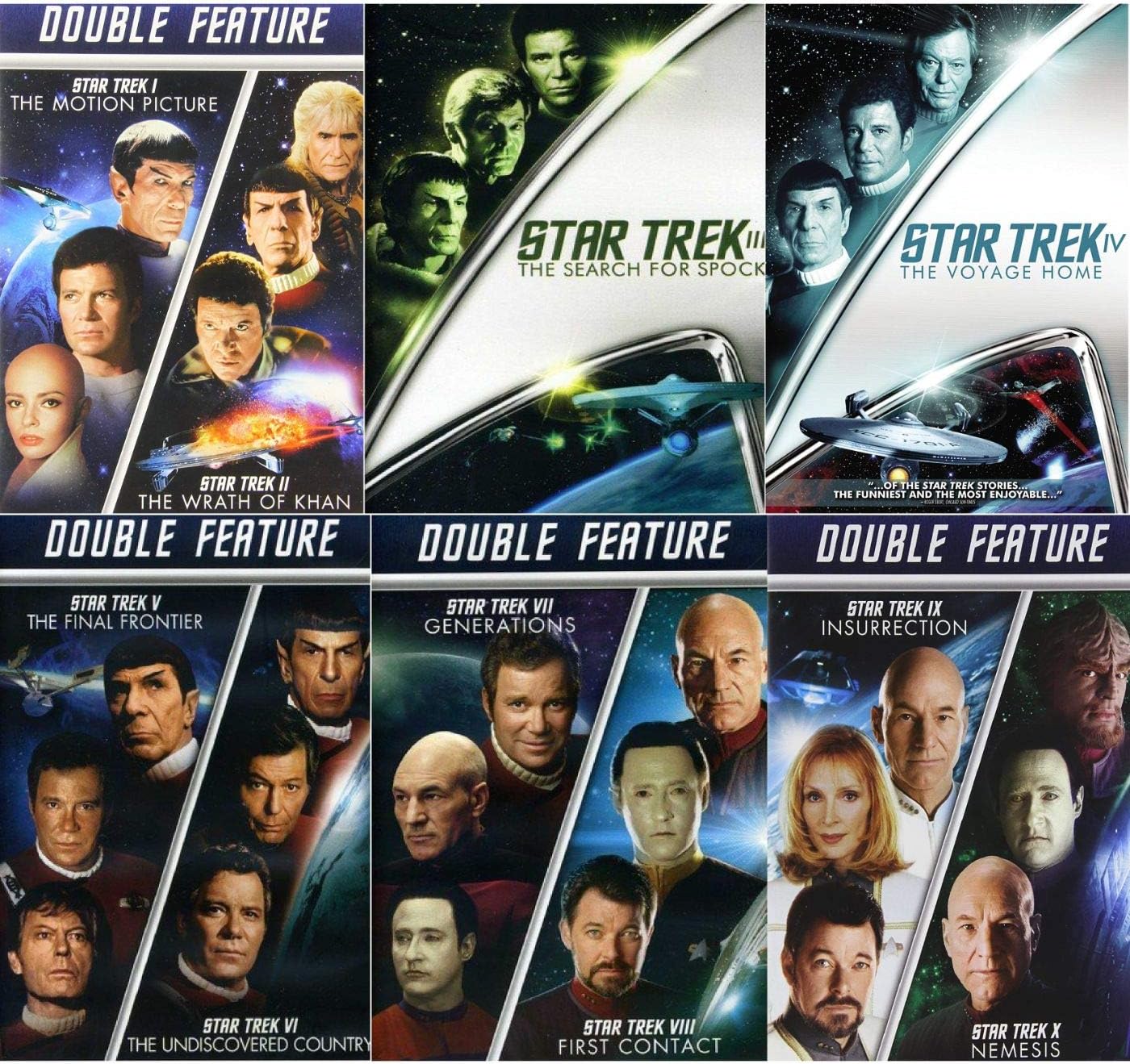 Star Trek 10 Movie DVD Collection: Motion Picture / Wrath of Khan ...