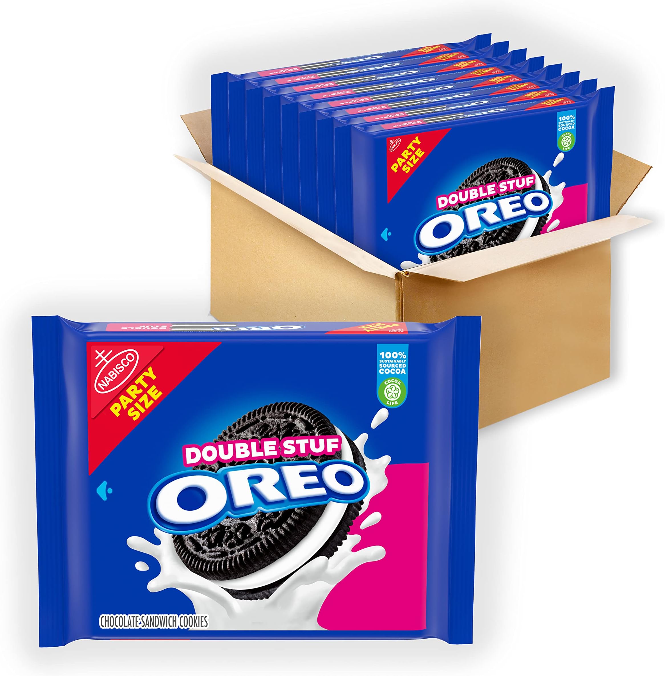 Amazon.com: OREO Fudge Covered Chocolate Sandwich Cookies, 4 Boxes ...