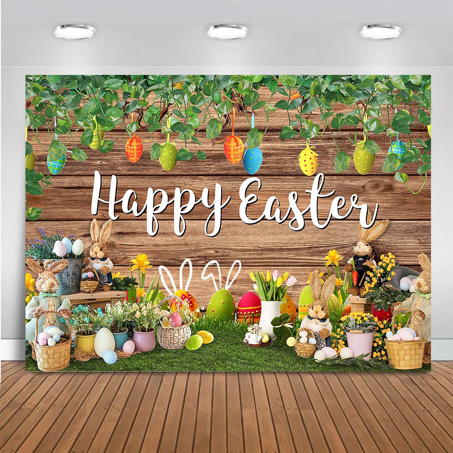 Amazon.com : Mocsicka Easter Backdrops for Photography Spring Easter ...