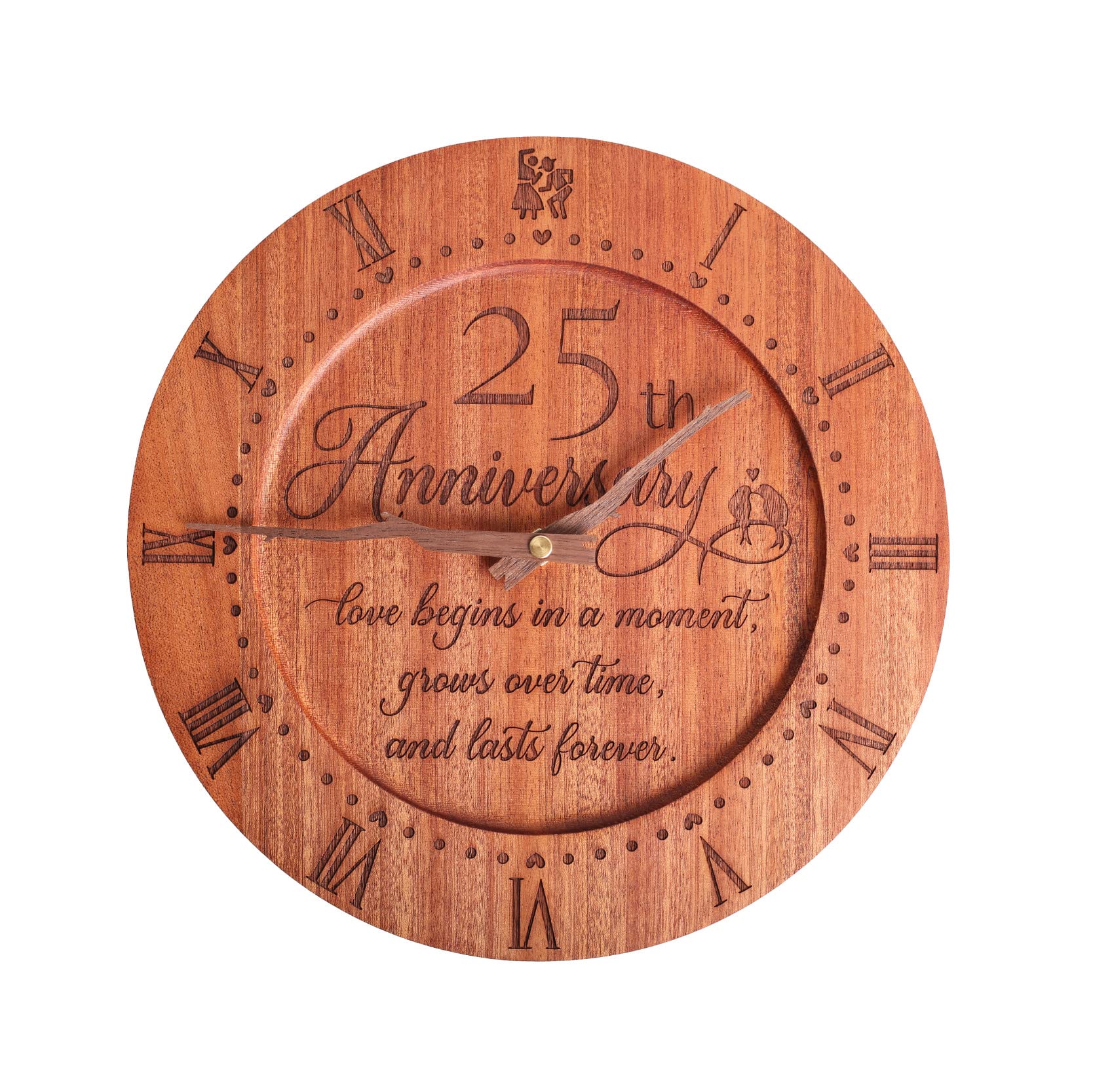 Amazon.com: Treble Bee Personalized Anniversary Clock, Family Clock ...