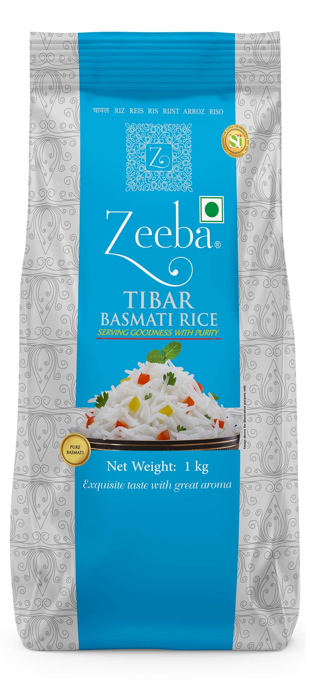 Buy Zeeba Tibar Basmati Rice Bag, 5kg Online at desertcartINDIA
