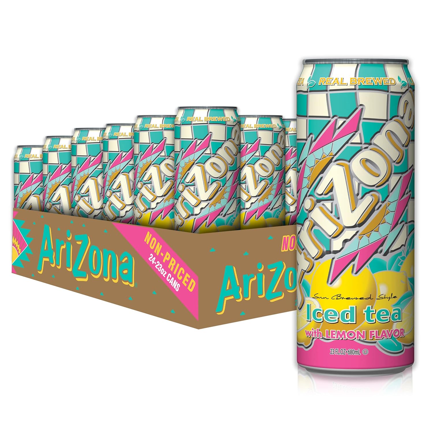 Amazon.com : AriZona Lemon Tea - Big Can, 23 Fl Oz (Pack of 24 ...
