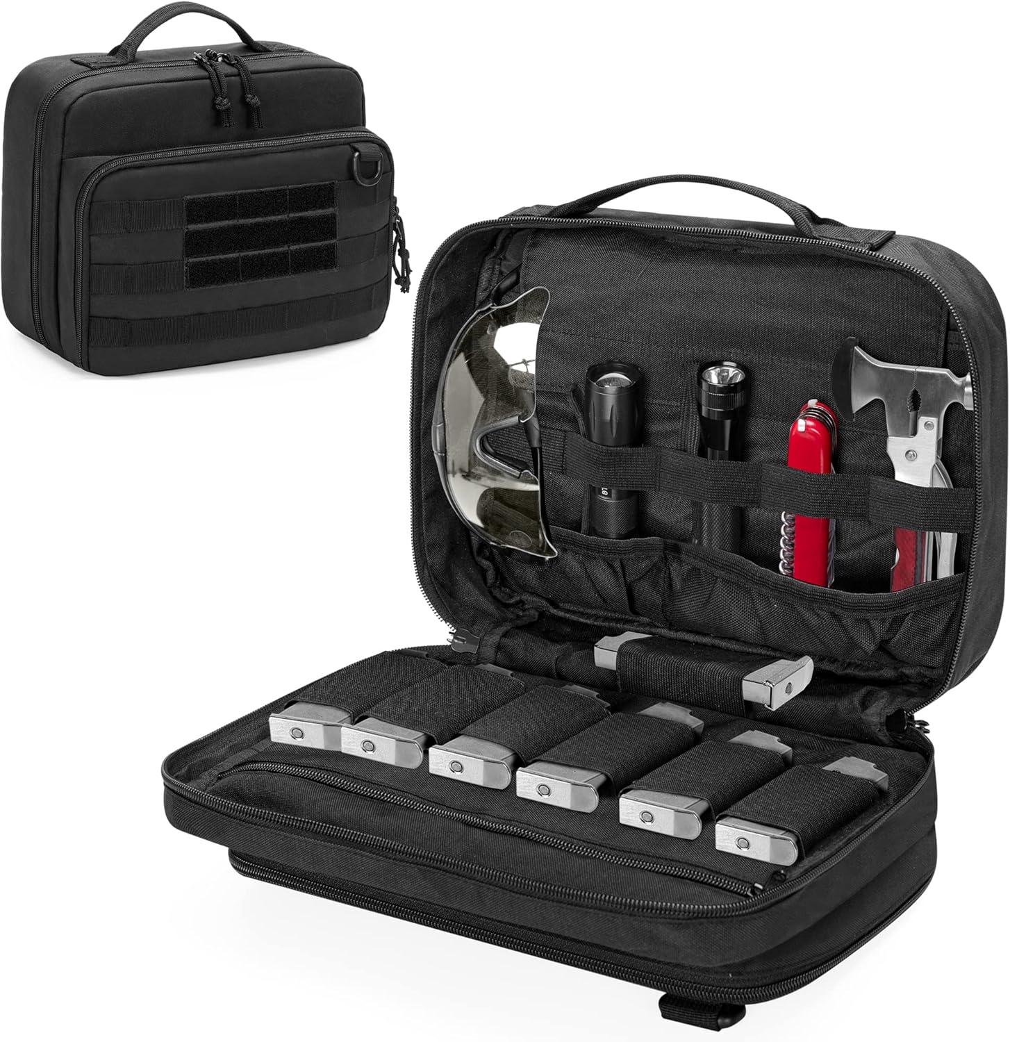 Amazon.com: DSLEAF Tactical Gun Range Bag for Handgun and Ammo, Soft ...