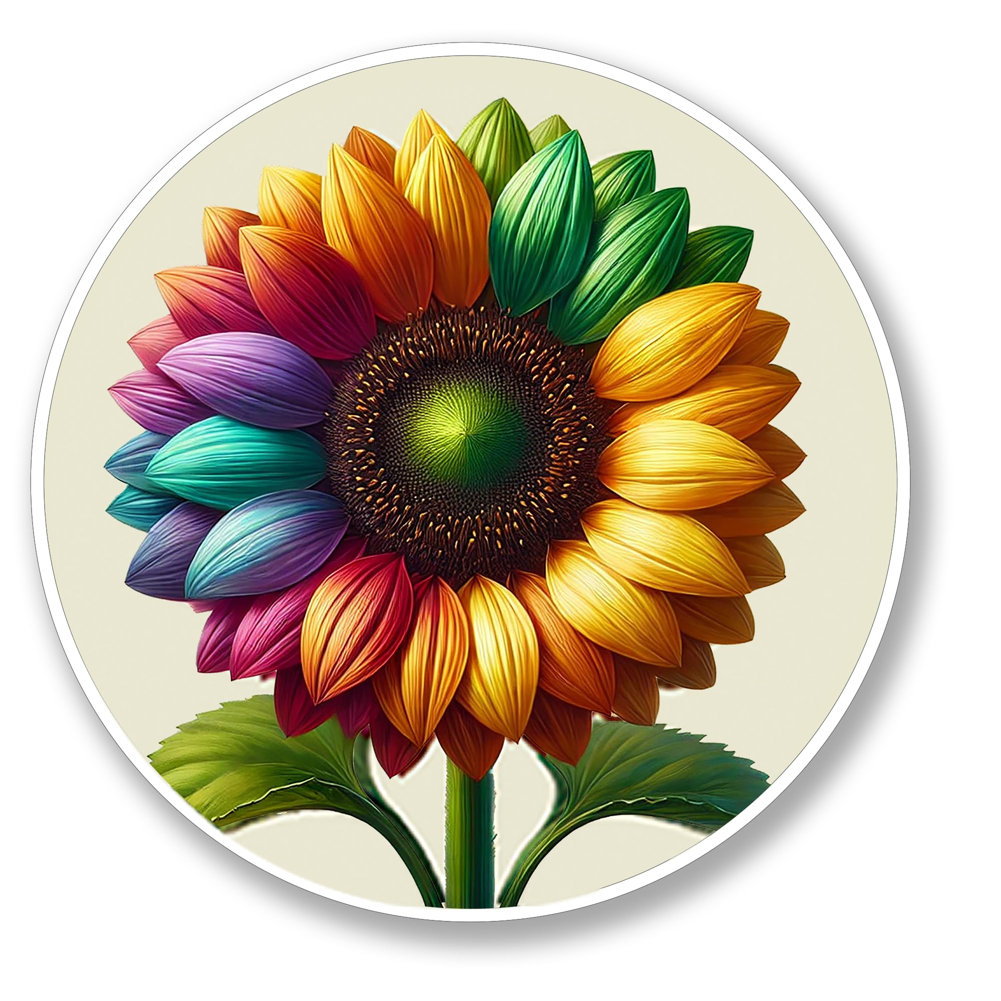 Amazon.com : Dogleg Design Studio Vibrant Colors Sunflower - Golf Ball ...