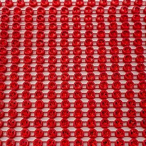 Amazon.com: Crystal Lane Rhinestone Banding 10yds, ss12 Red Casing ...