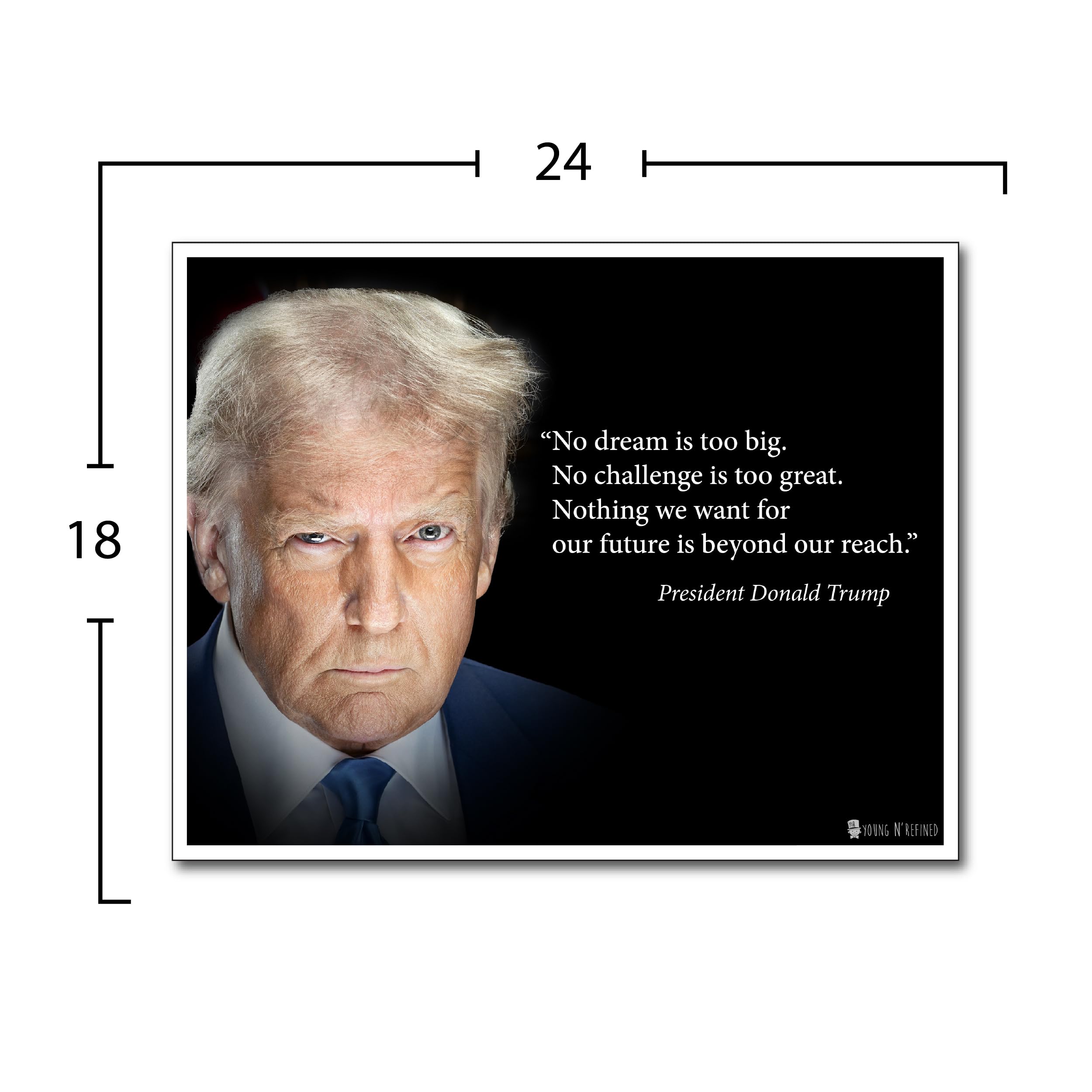Donald Trump Education Quotes Donald Trump Wall Decal"think Big" Vinyl
