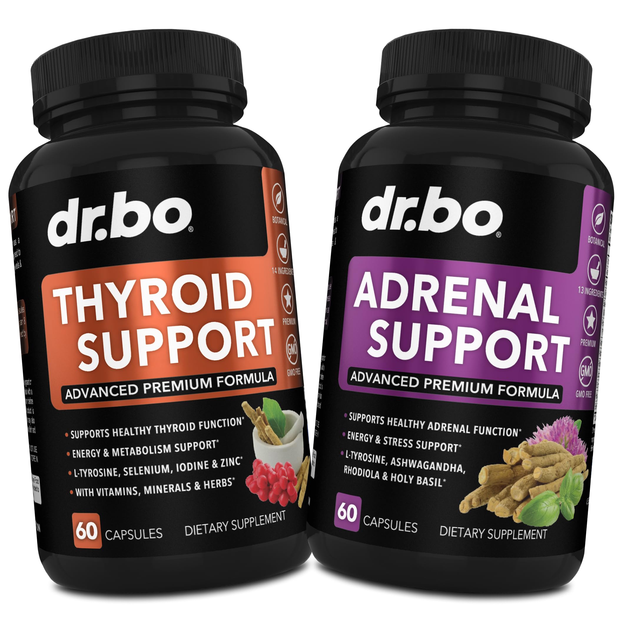 Amazon.com: DR. BO Thyroid Adrenal Supplements for Women & Men : Health & Household