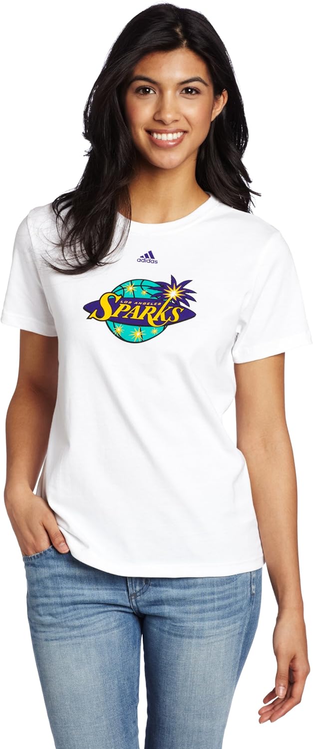 Amazon.com : WNBA Women's Los Angeles Sparks Primary Logo Tee (White ...