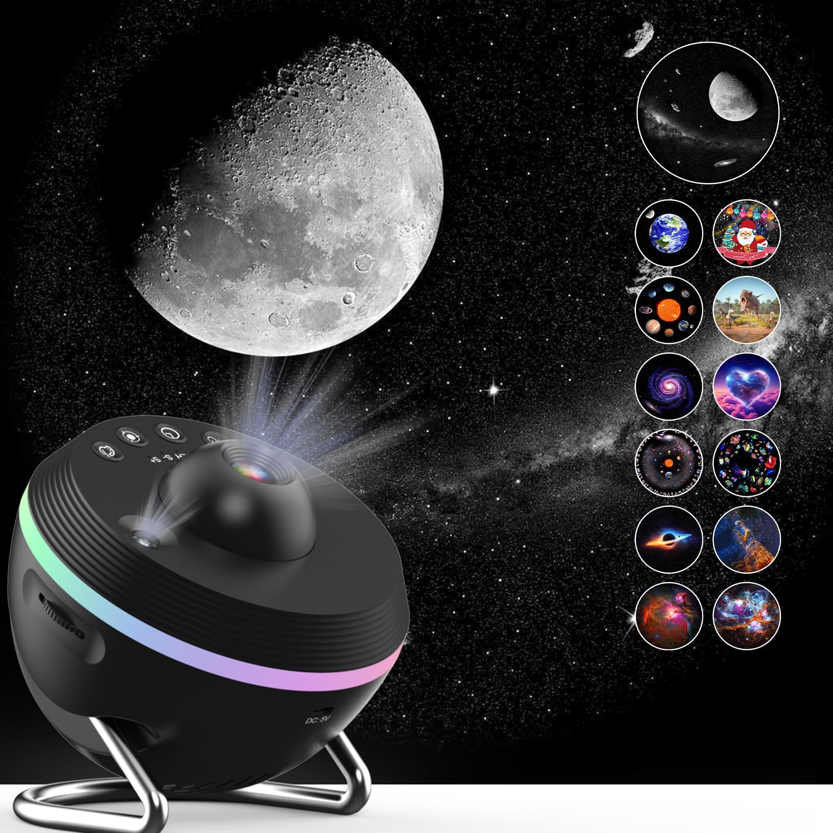 Galaxy Projector - 13 in 1 Planetarium Star Projector - Solar System ...