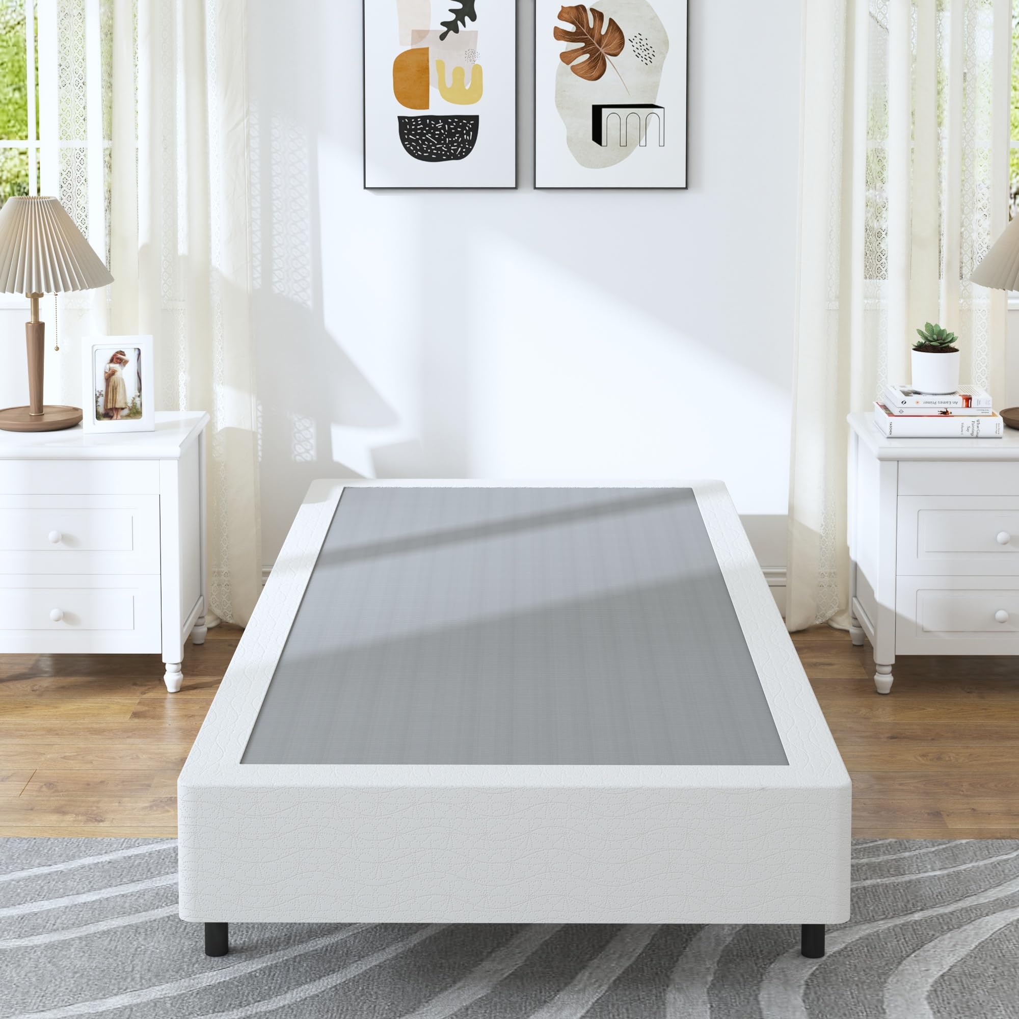 Amazon.com: EMODA 8 Inch Twin Box Spring Heavy Duty Metal Mattress ...