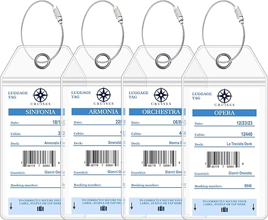 MSC Cruise Luggage Tag Holders By Cruise On Fits All MSC Cruise Line Ships Tags Cruises In msc-cruise-luggage-tag-holders-by-cruise-on-fits-all-msc-cruise-line-ships-tags-cruises-in