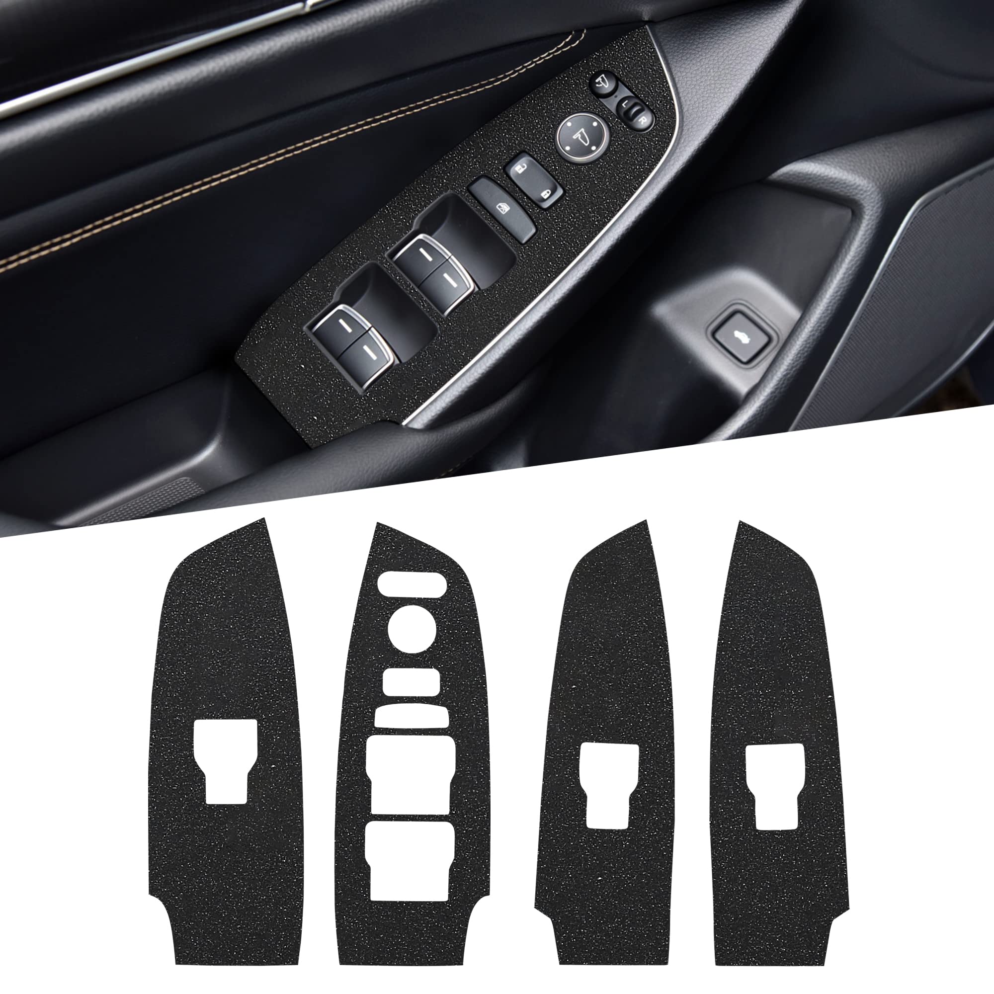 Amazon.com: TOMALL Bling Car Window Switch Decoration Decal Frame Cover ...