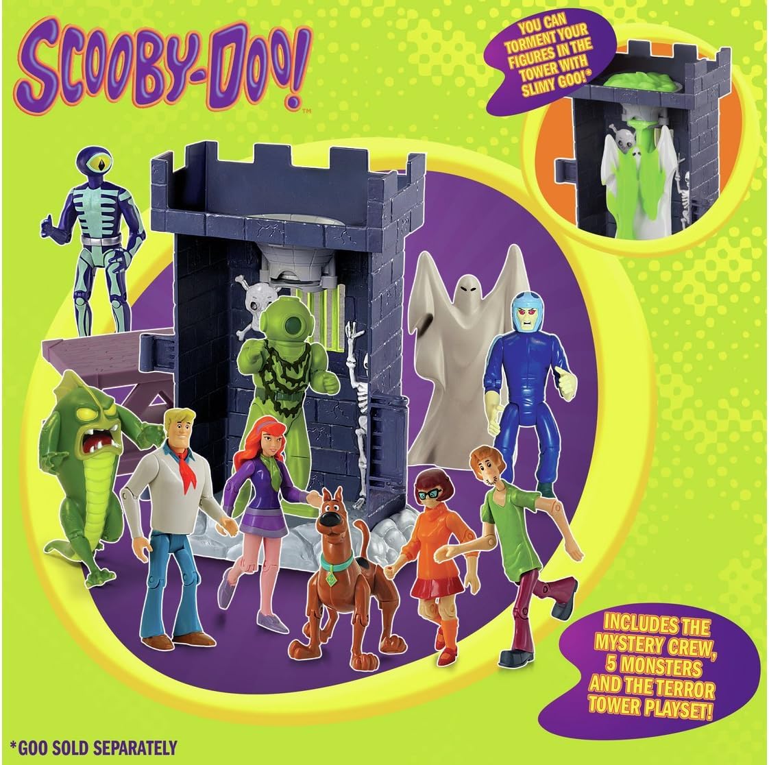 Scooby Doo The Monsters of Terror Tower Goo Playset z 10 tajemniczymi ...