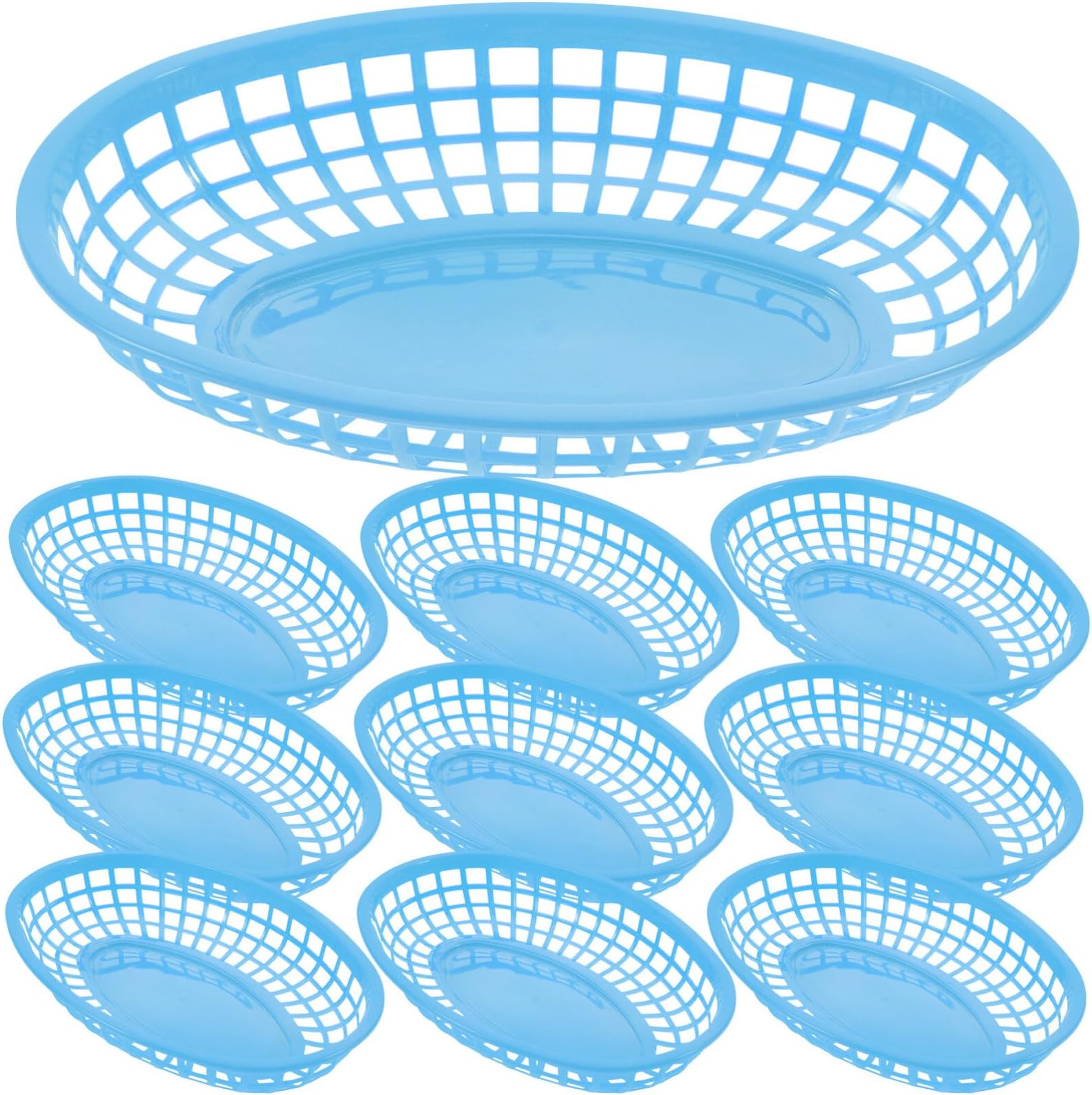 Amazon.com: Plastic Baskets 12pcs Kitchen Fried Chips Baskets Desktop ...