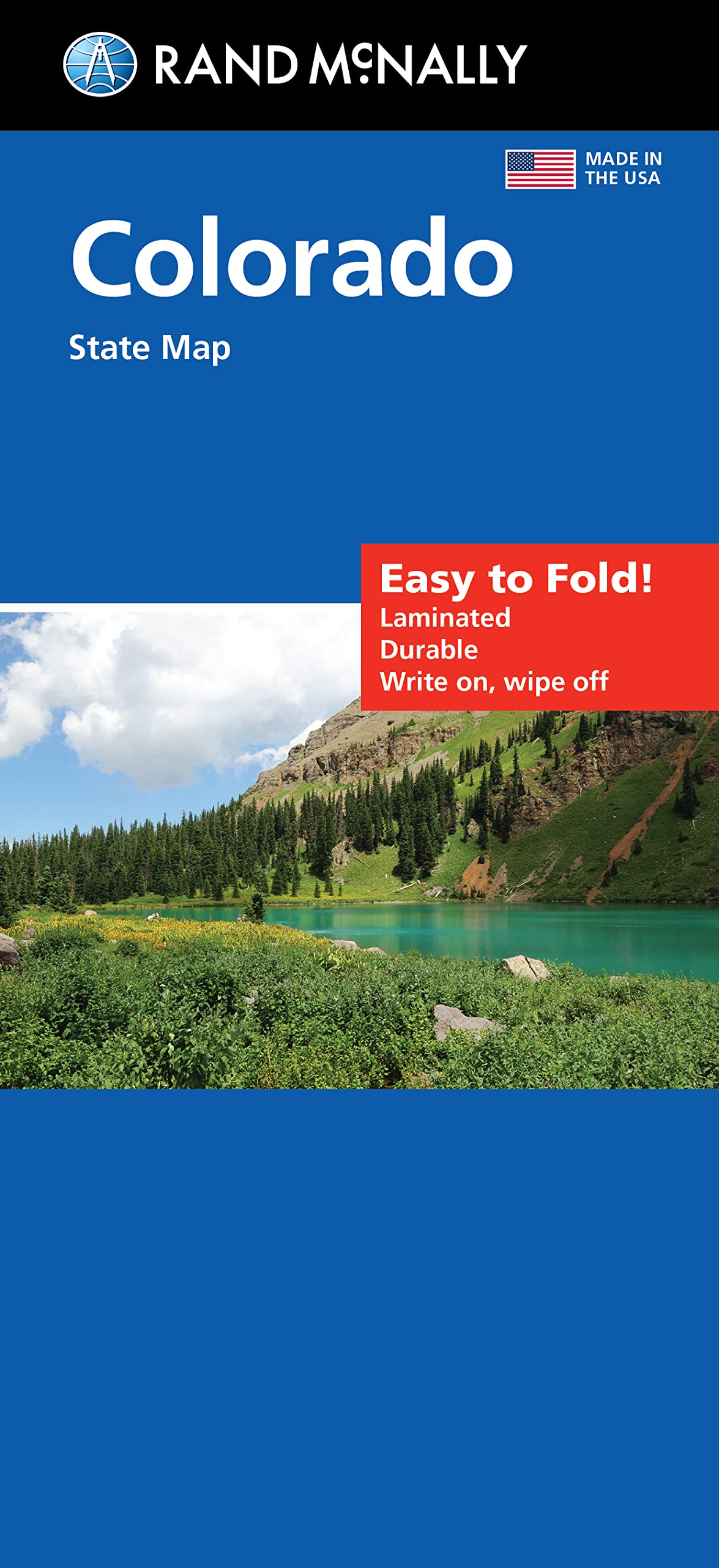 Amazon | Rand McNally Easy to Fold: Colorado State Laminated Map | Rand ...
