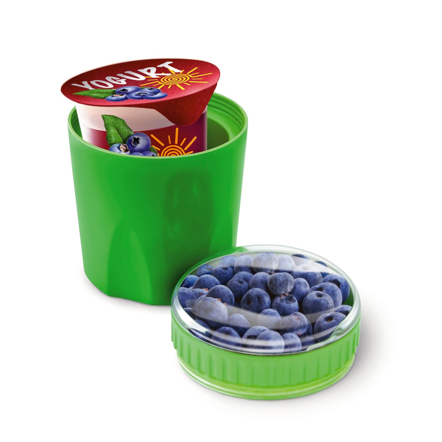 Fit & Fresh Insulated Chilled Yogurt and Snack Container, Reusable ...