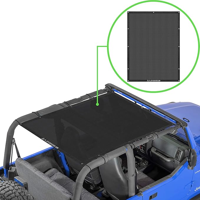 Amazon.com: Alien Sunshade Jeep Wrangler YJ (1987-1995) & Jeep Wrangler ...