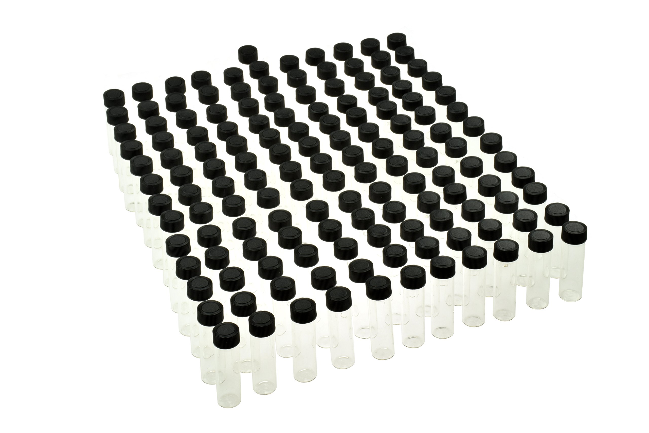 Snapklik.com : Glass Vials, Pack Of 144 Leak-Resistant Vials, 2-3/8" X ...