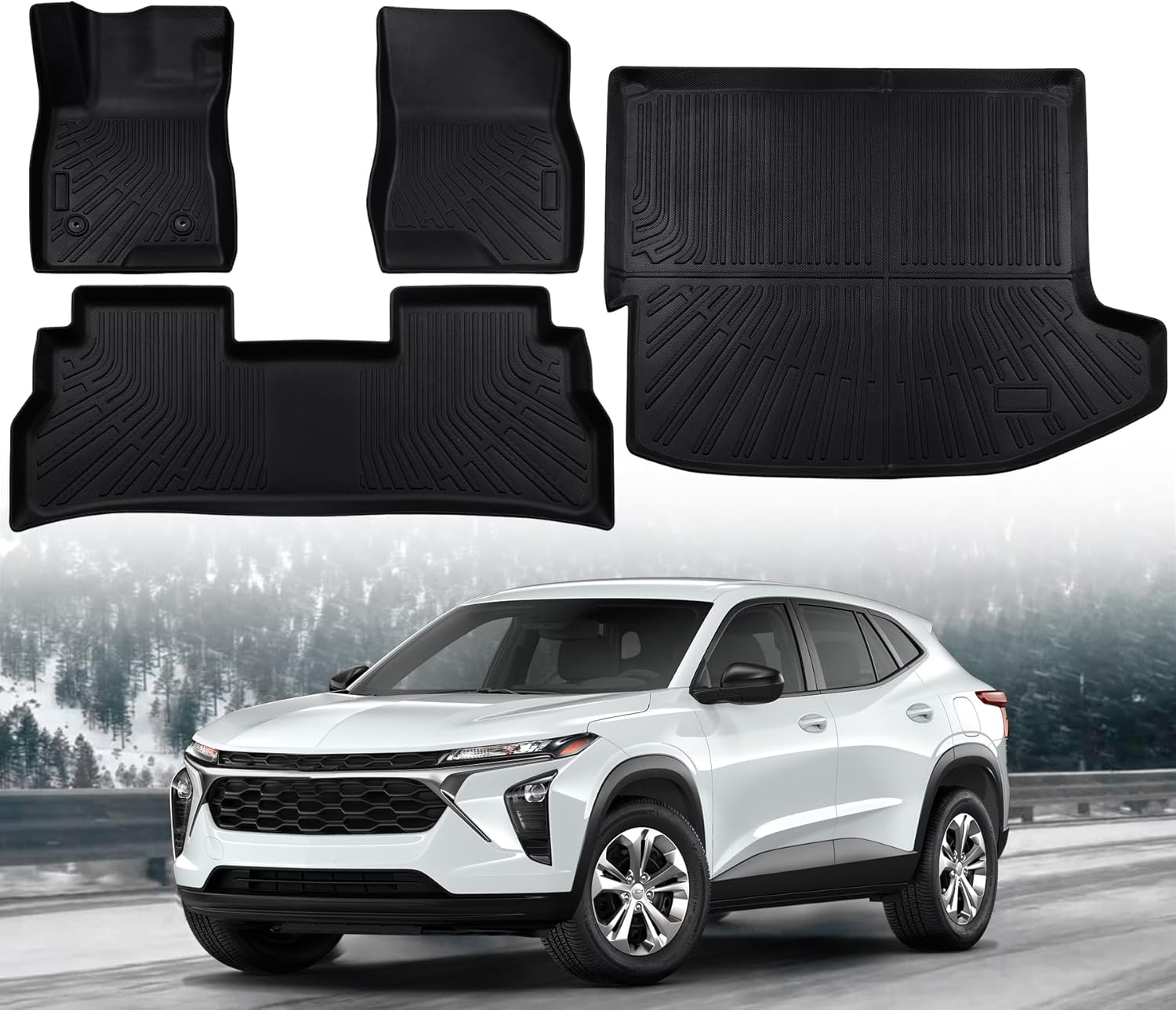 Amazon.com: Floor & Cargo Mats for 2024 2025 2026 Chevy Chevrolet Trax ...